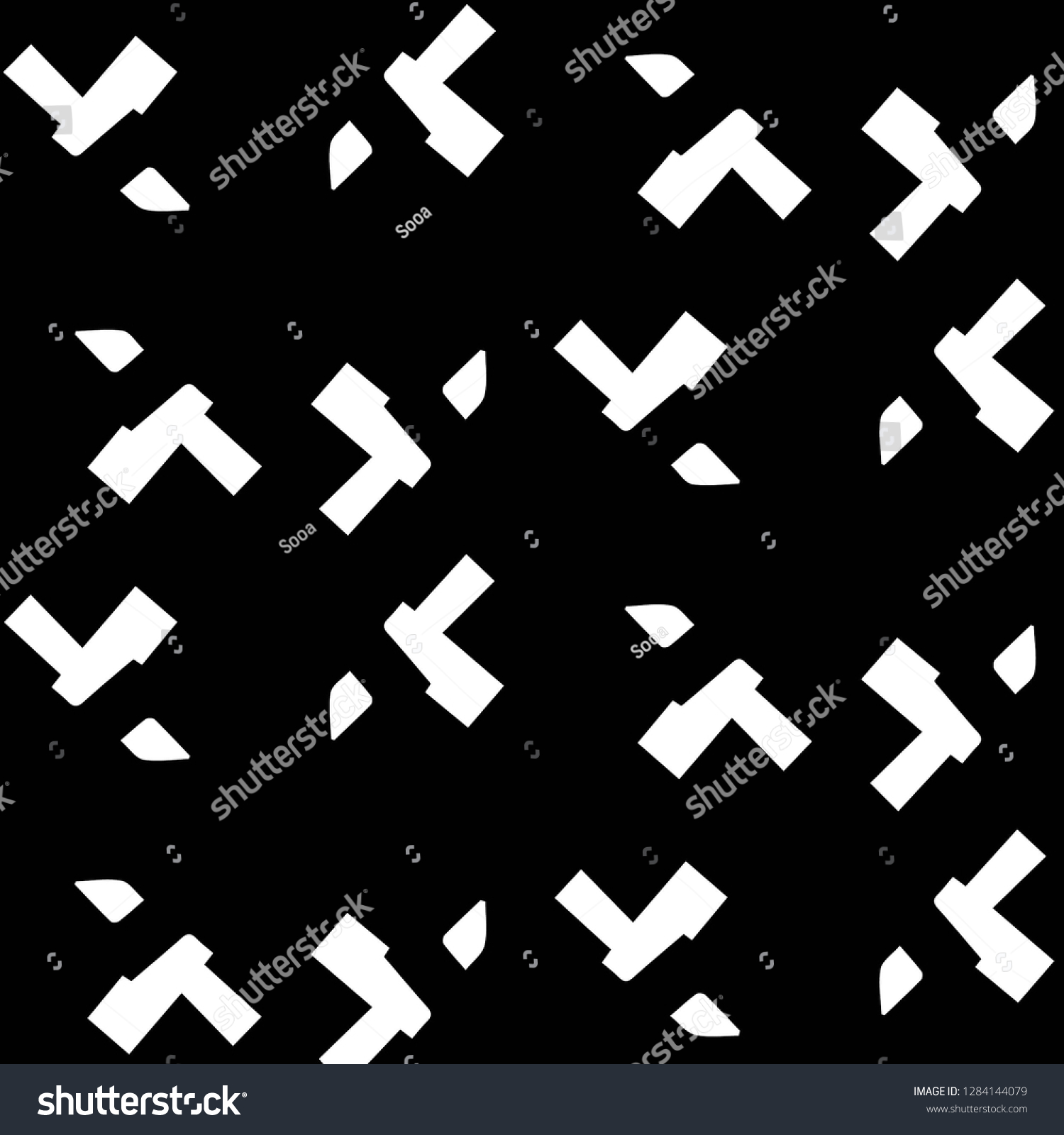 Simple Black White Vector Illustration Abstract Stock Vector (Royalty ...