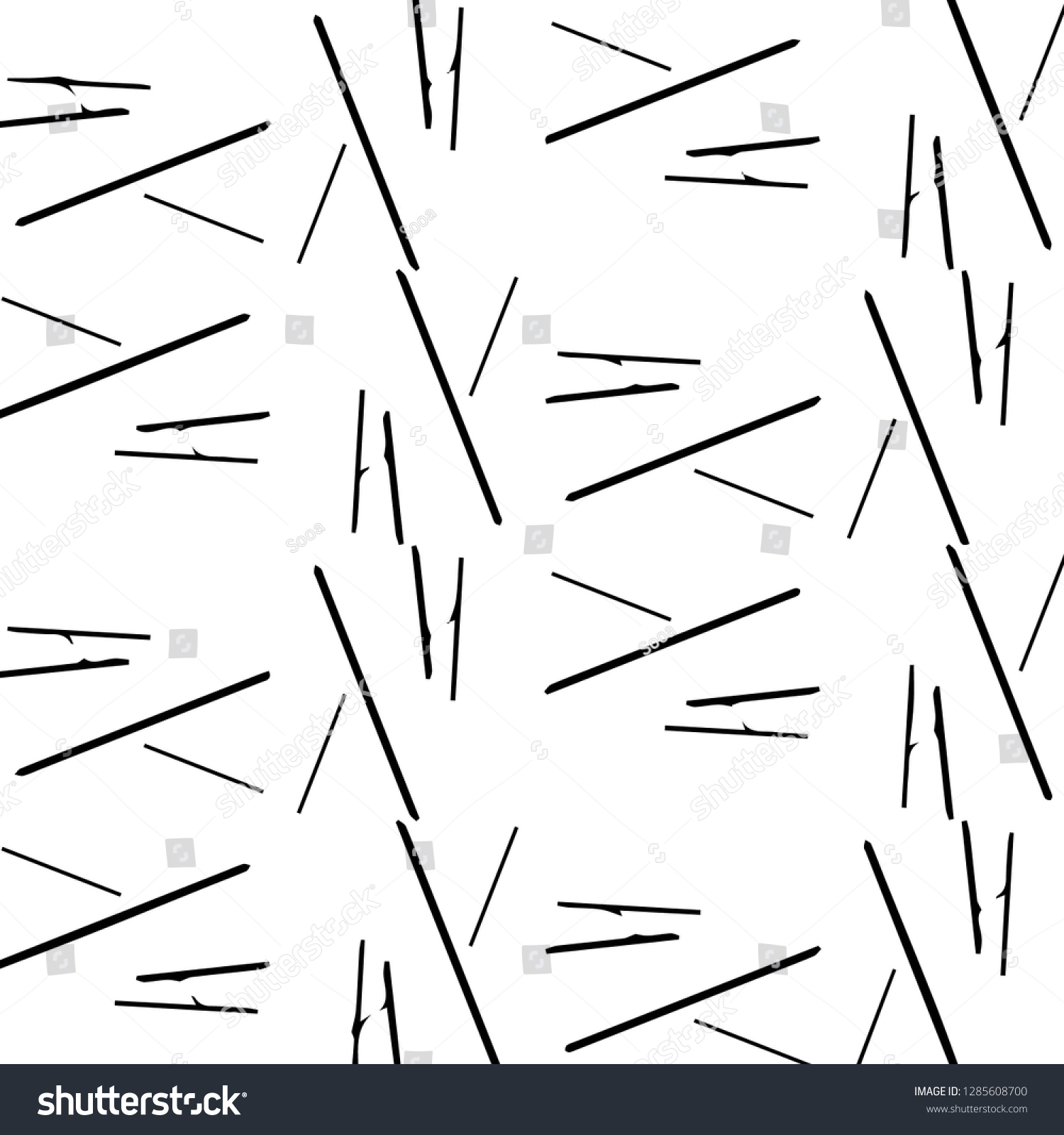 Simple Black White Vector Illustration Abstract Stock Vector (Royalty ...