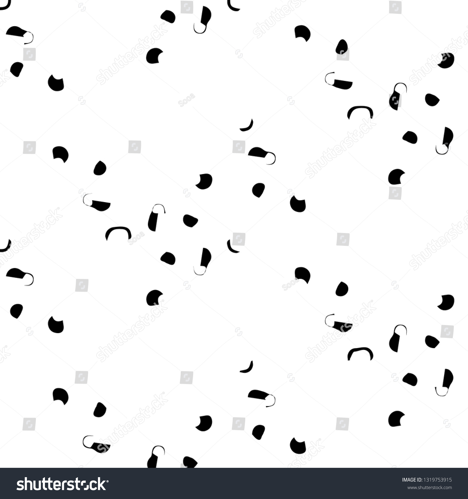 Simple Black White Vector Illustration Abstract Stock Vector (Royalty ...