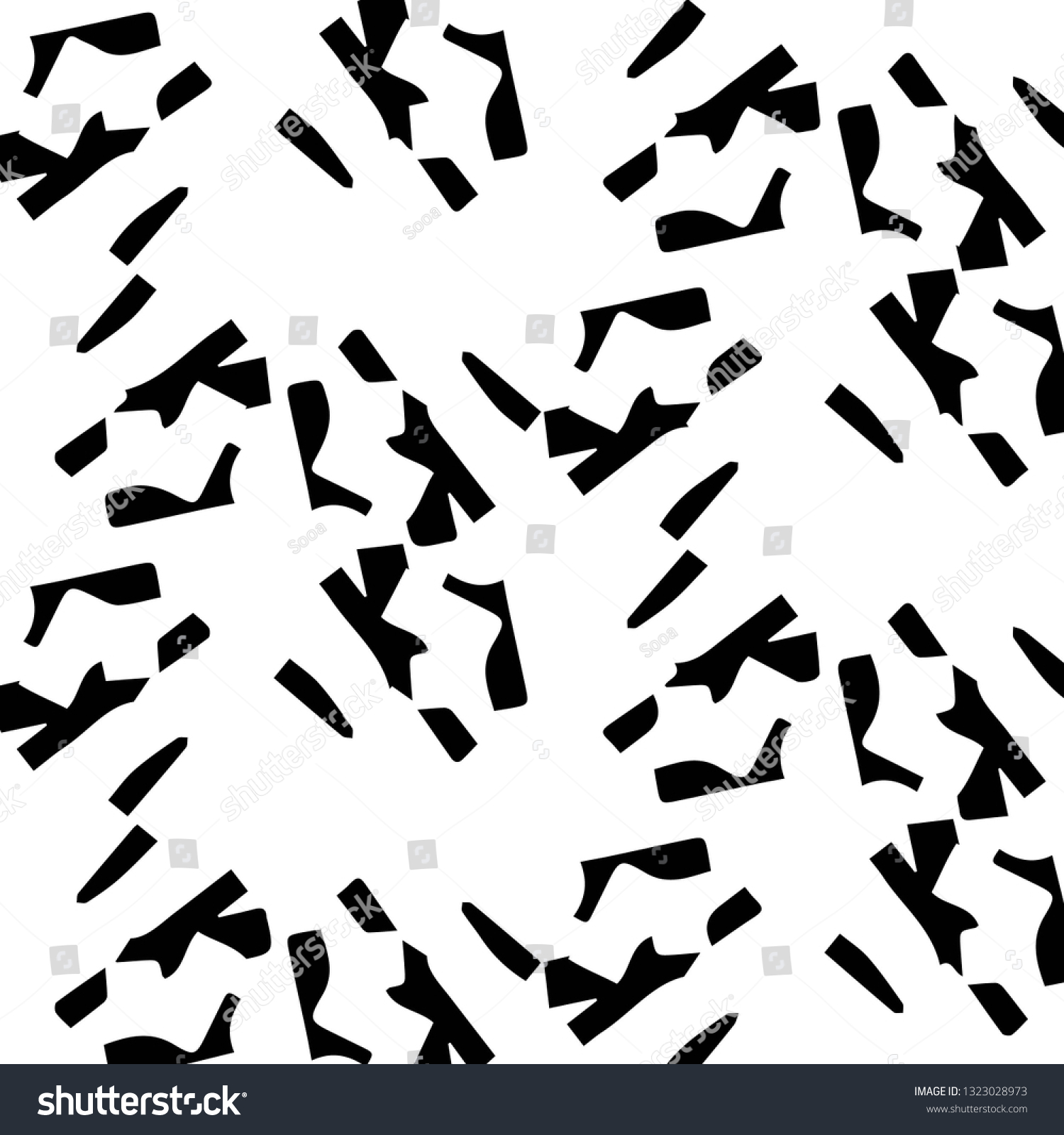 Simple Black White Vector Illustration Abstract Stock Vector (Royalty ...