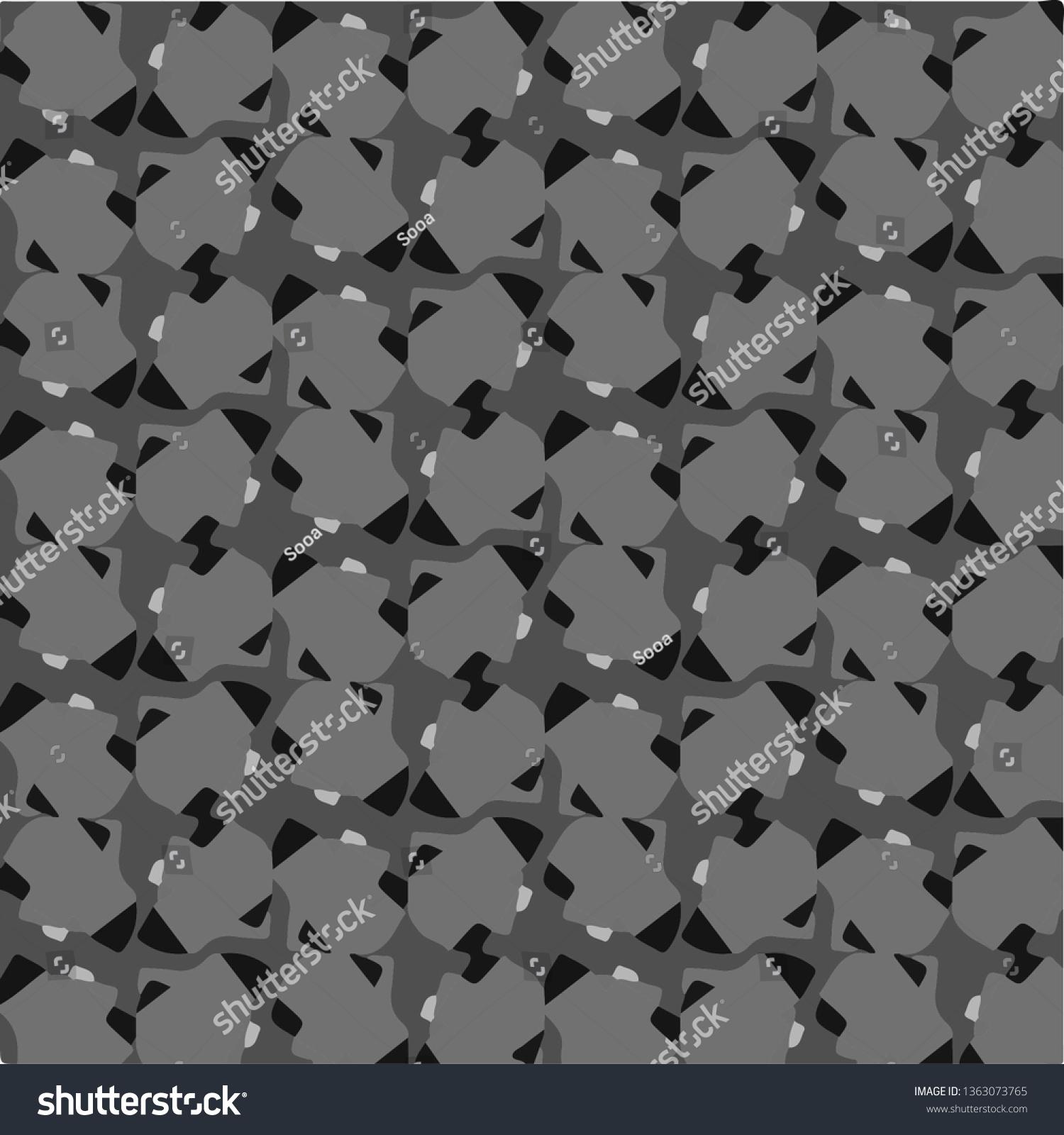 Simple Black White Vector Illustration Abstract Stock Vector (Royalty ...