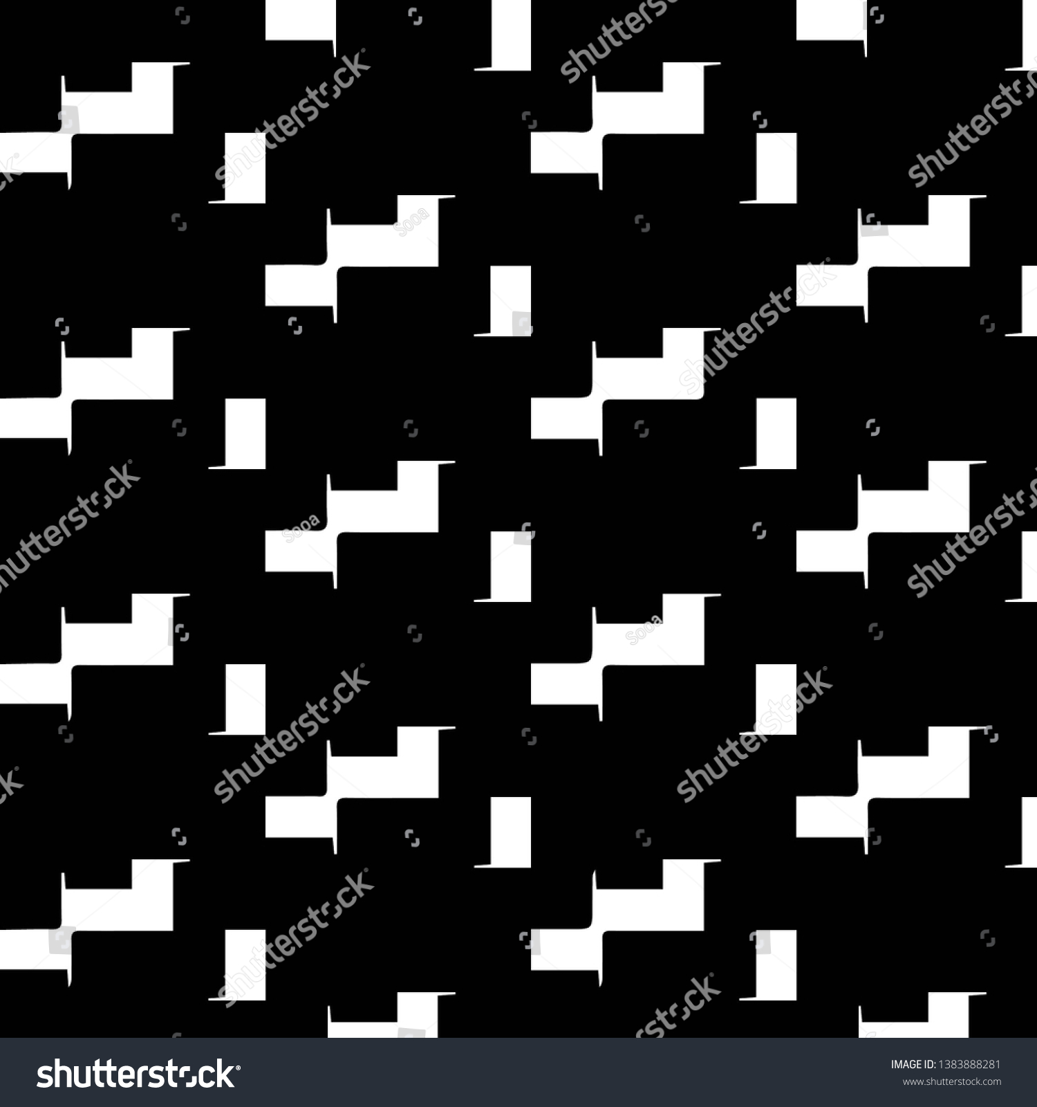 Simple Black White Vector Illustration Abstract Stock Vector (Royalty ...