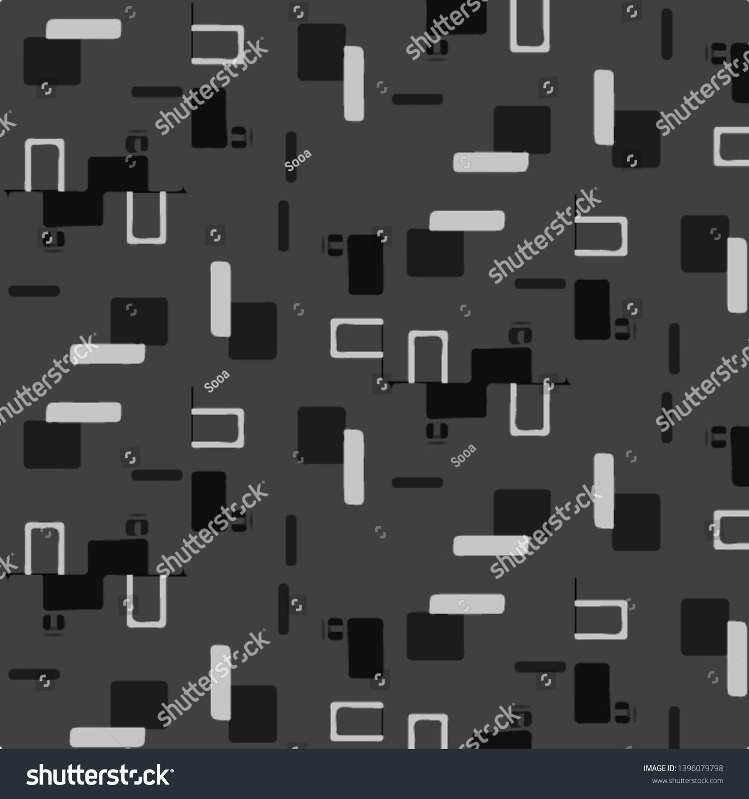 Simple Black White Vector Illustration Abstract Stock Vector (Royalty ...