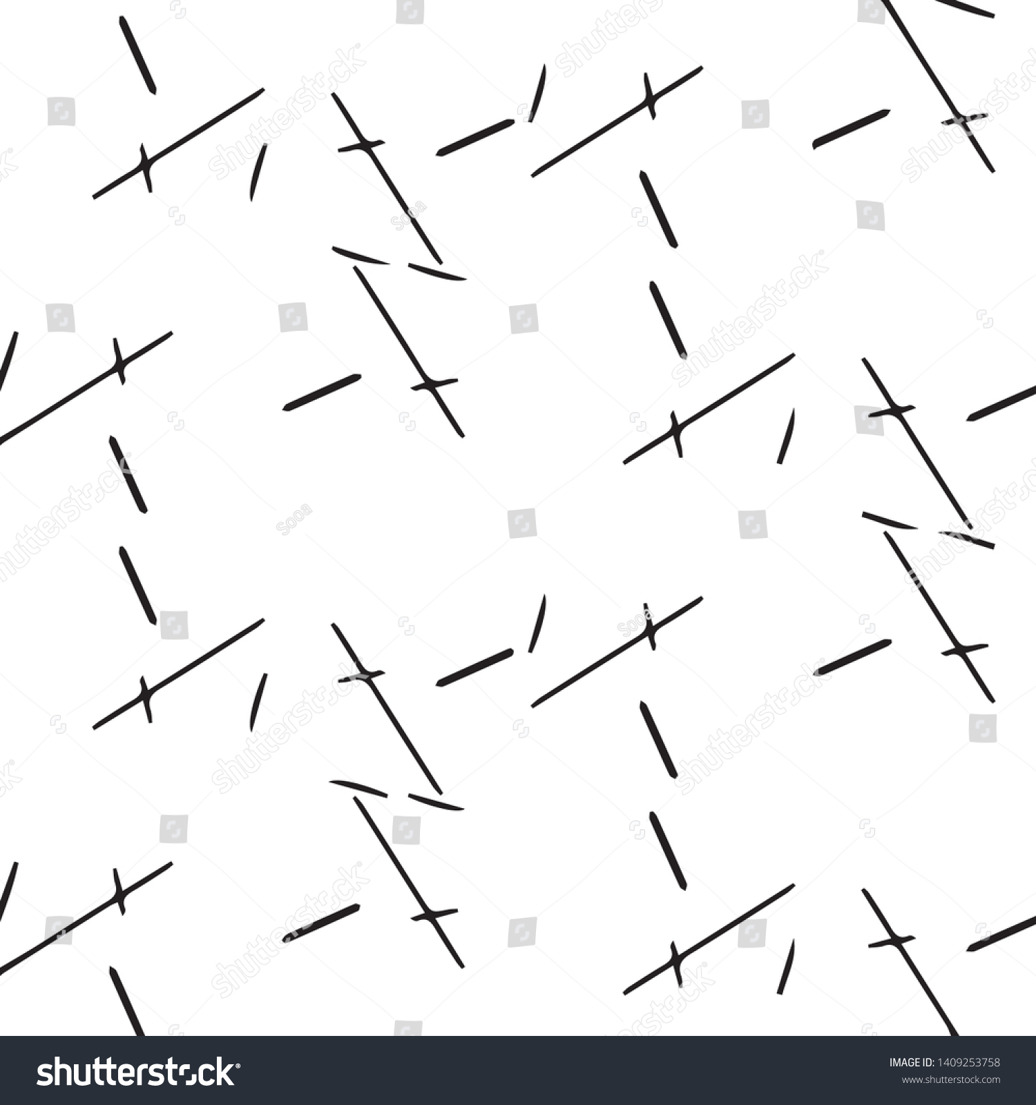 Simple Black White Vector Illustration Abstract Stock Vector (Royalty ...
