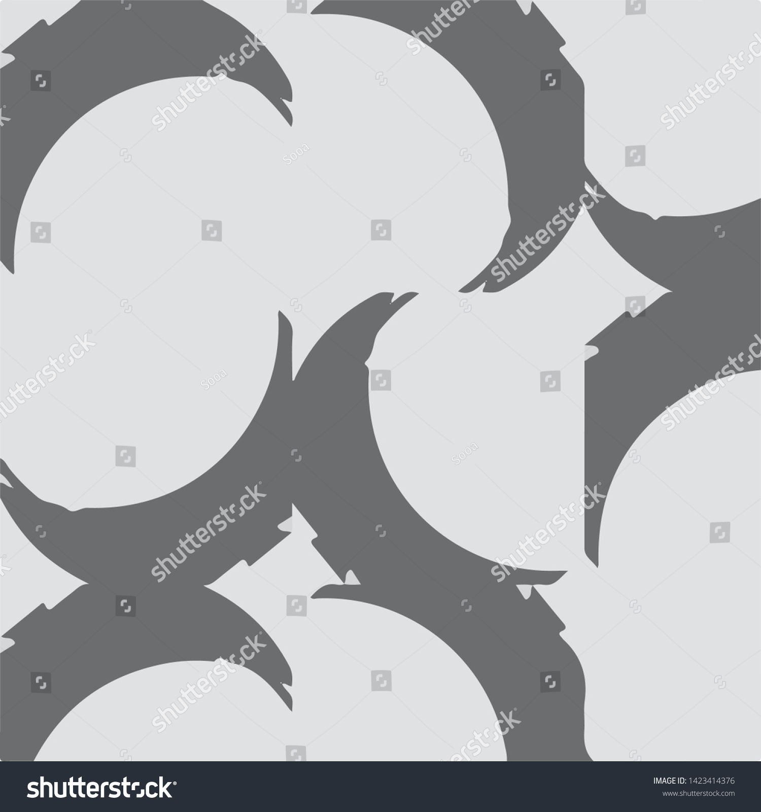 Simple Black White Vector Illustration Abstract Stock Vector (Royalty ...