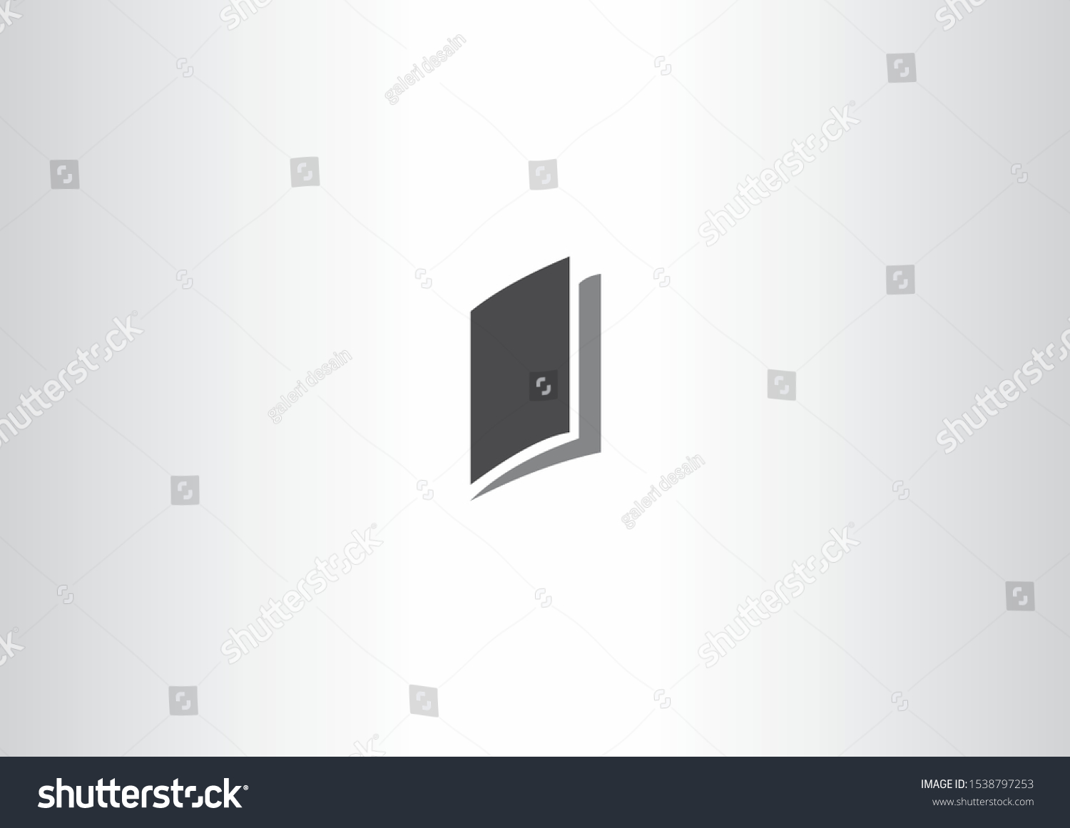 Simple Black Book Logo Design: เวกเตอร์สต็อก (ปลอดค่าลิขสิทธิ์ ...