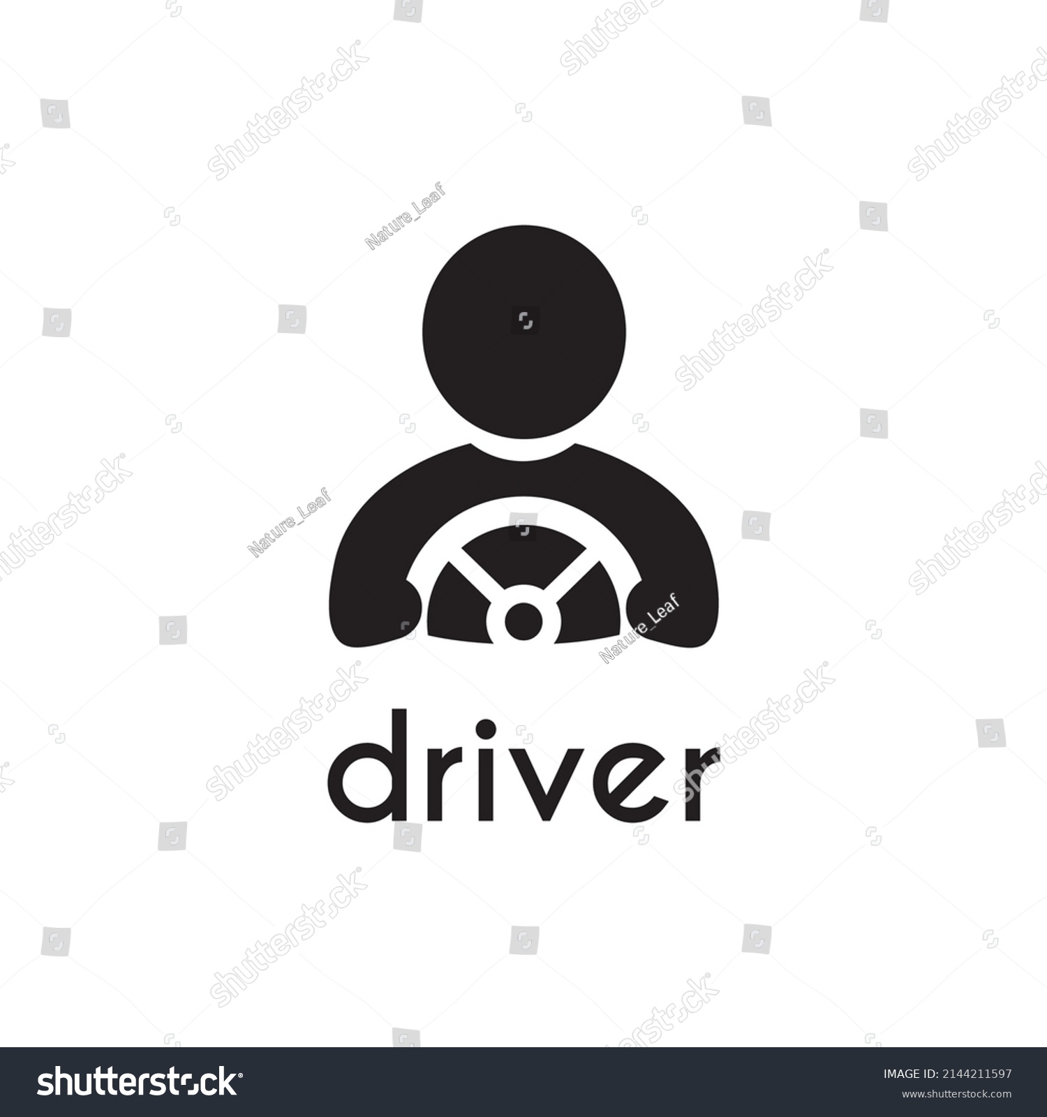 Simple Black Driver Icon Design Stock Vector (Royalty Free) 2144211597 ...