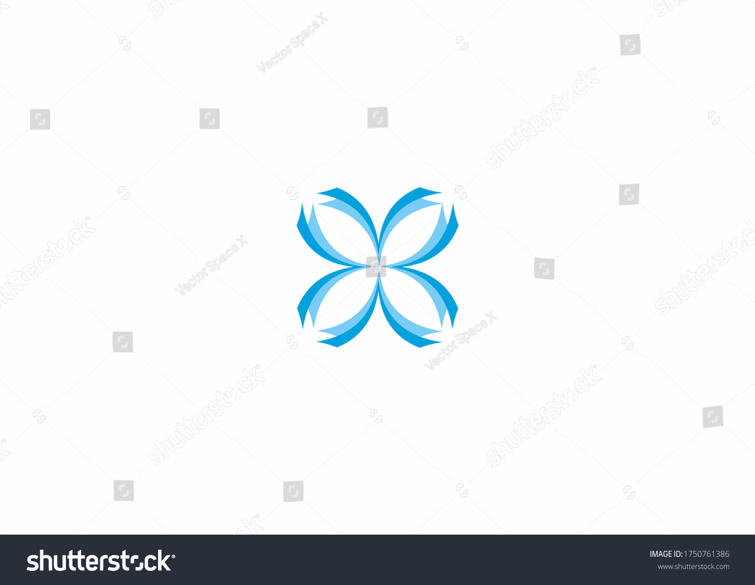 Simple Blue Logo Design Icon Stock Vector (Royalty Free) 1750761386 ...