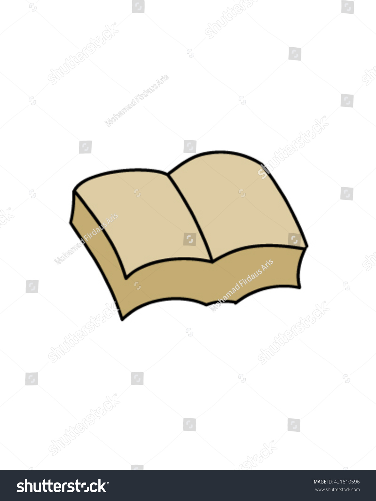 Simple Book Drawing Vector Art Stock Vector (Royalty Free) 421610596 ...