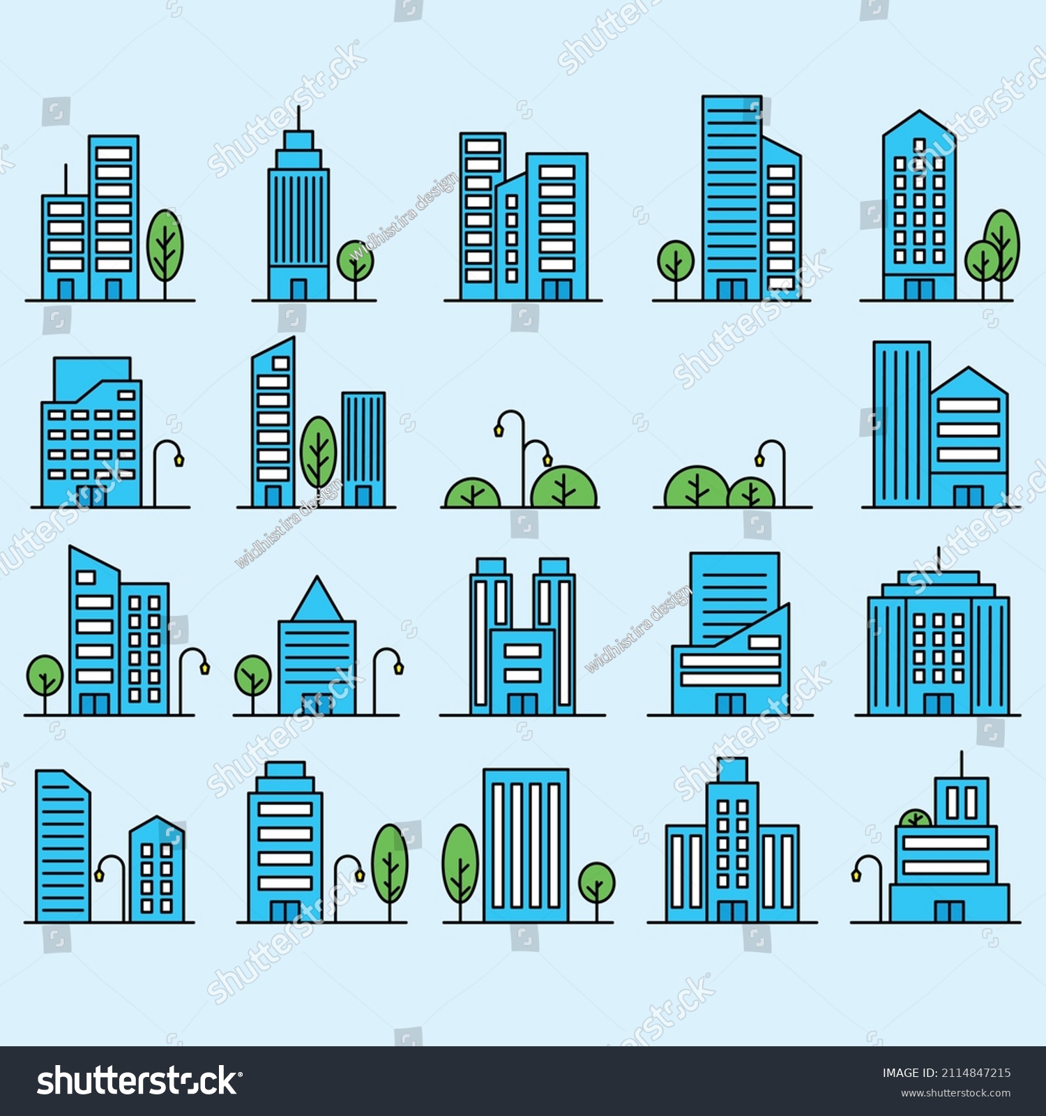 Simple Building Drawing Vector Illustration Stock Vector (Royalty Free ...