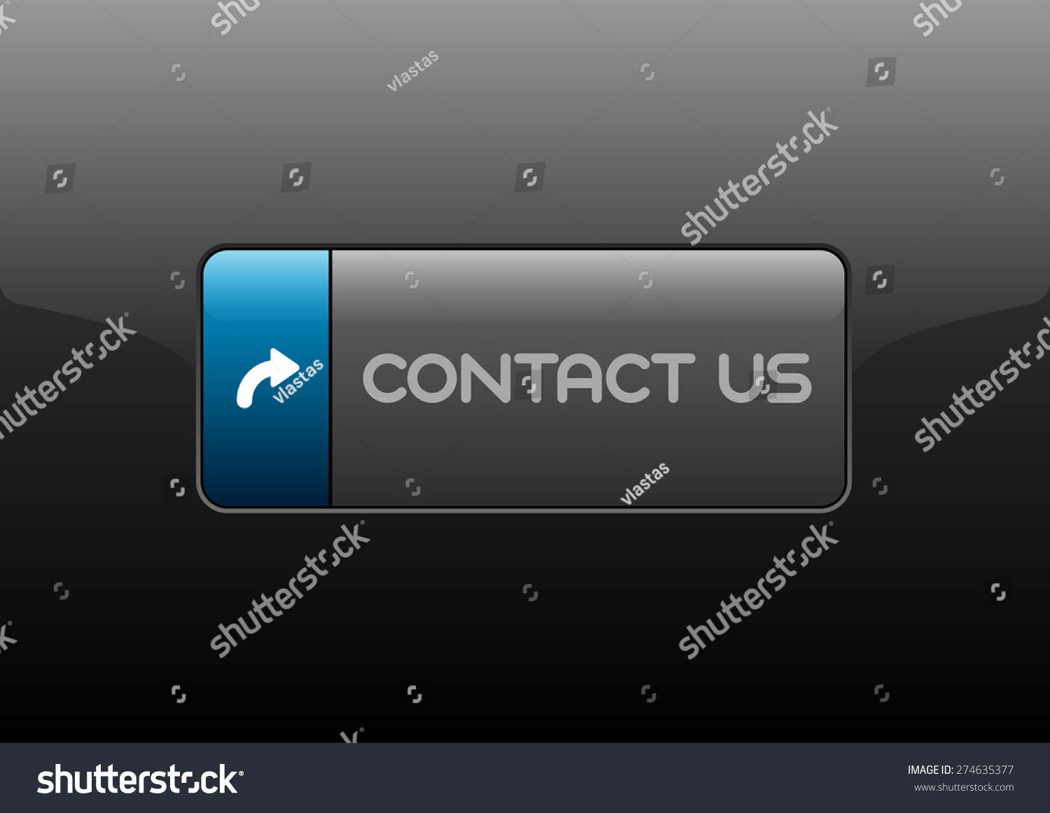 Simple Button Contact Us Color Space Stock Vector (Royalty Free ...