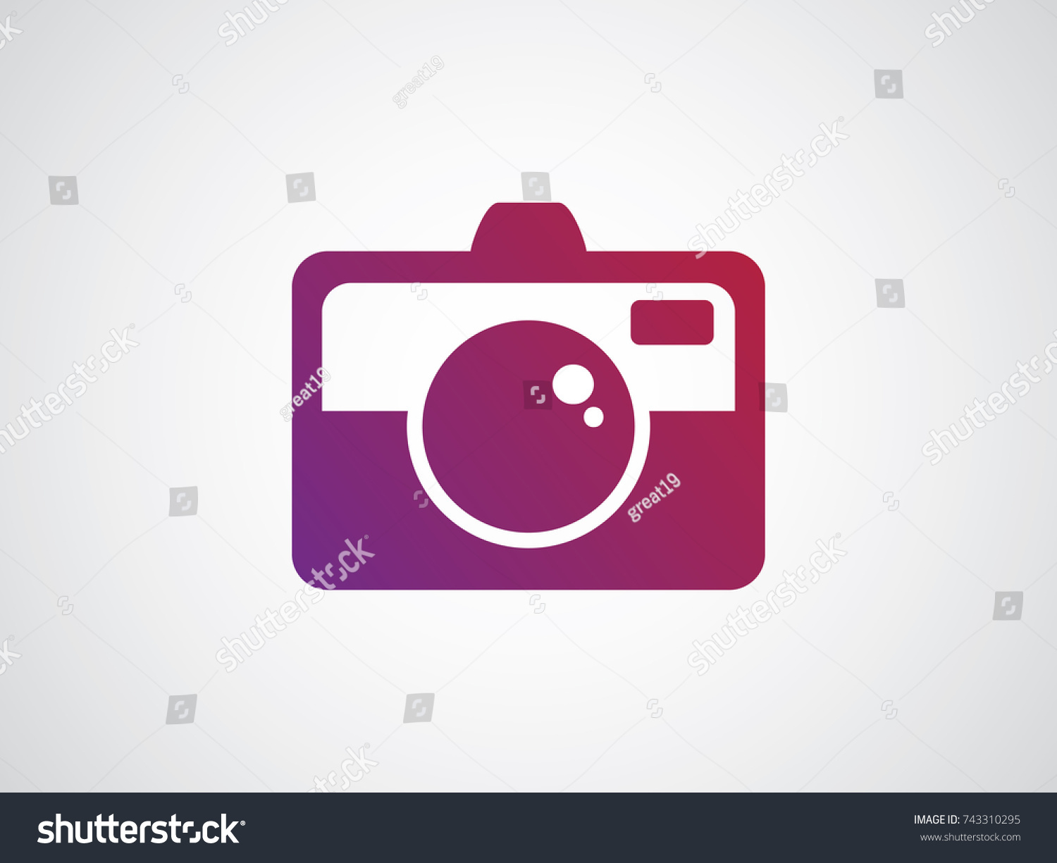Simple Camera Logo Icon Illustration Stock Vector (Royalty Free ...