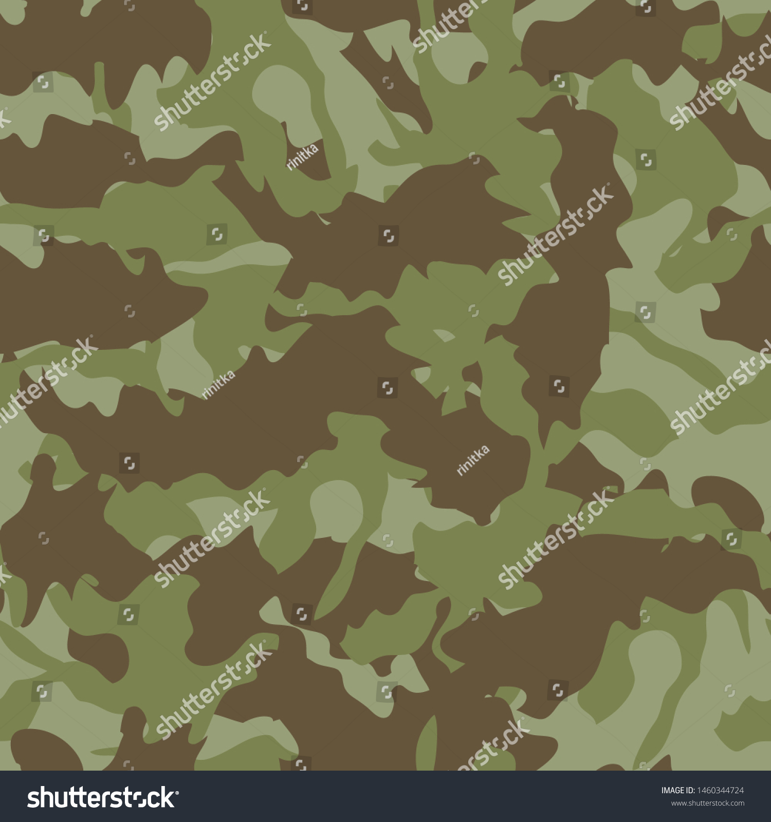 Simple Camouflage Pattern Background Seamless Vector Stock Vector ...