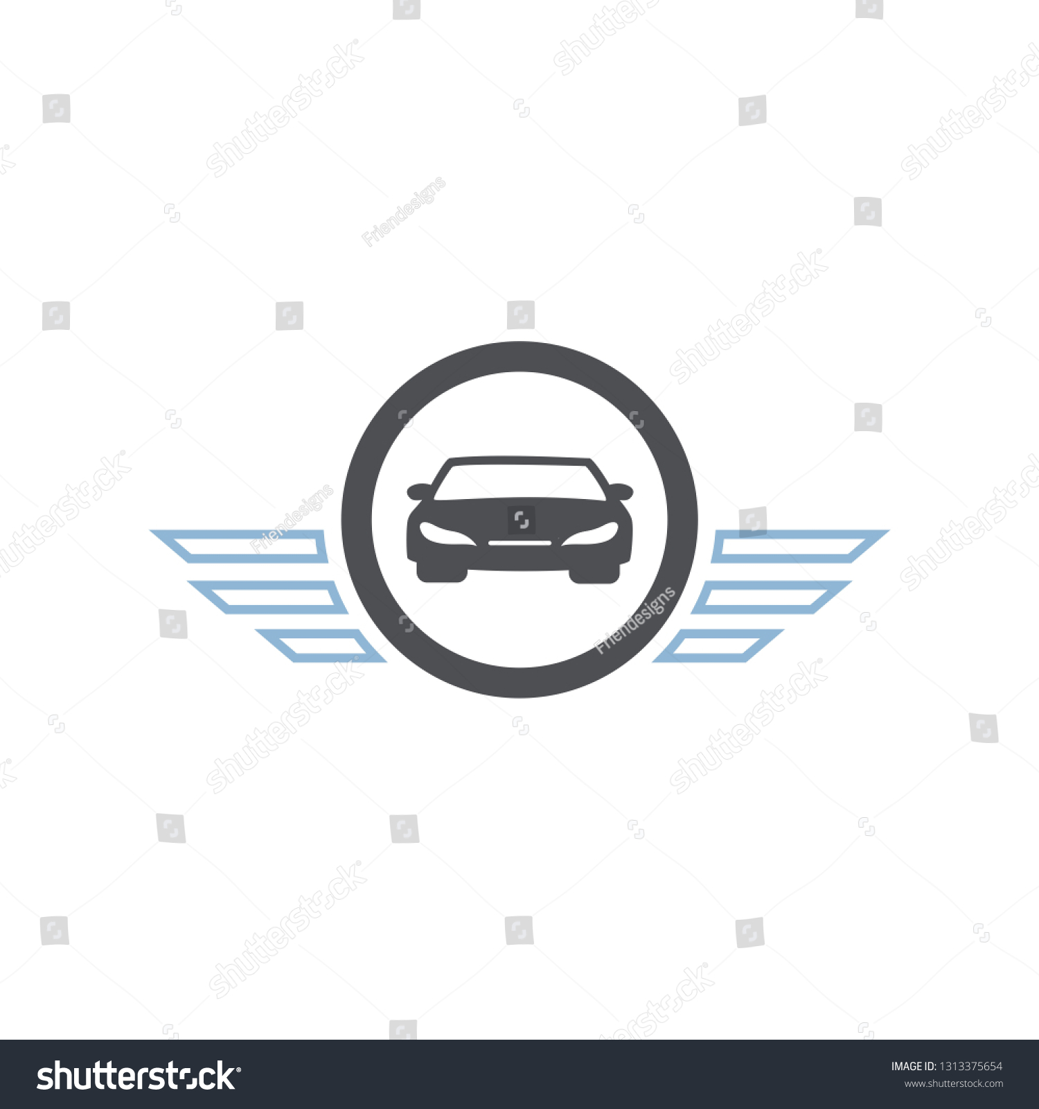 Simple Car Design Stock Vector (Royalty Free) 1313375654