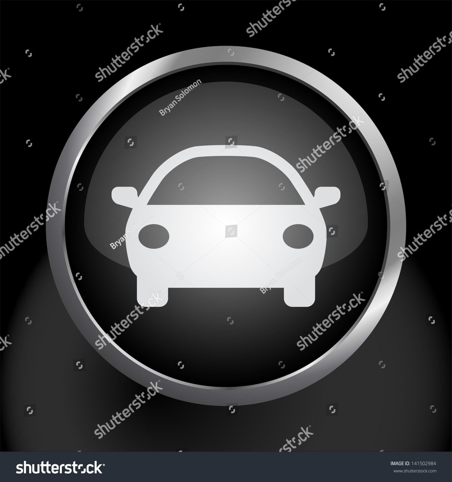 Simple Car Symbol Icon Stock Vector (Royalty Free) 141502984