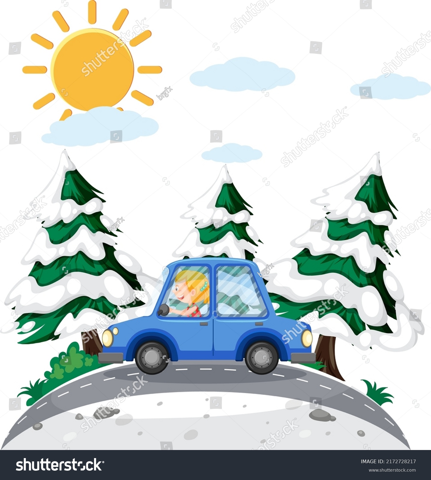 Simple Cartoon Man Driving Car On Stock Vector (Royalty Free ... Simple Cartoon Man Driving Car On Stock Vector (Royalty Free ...