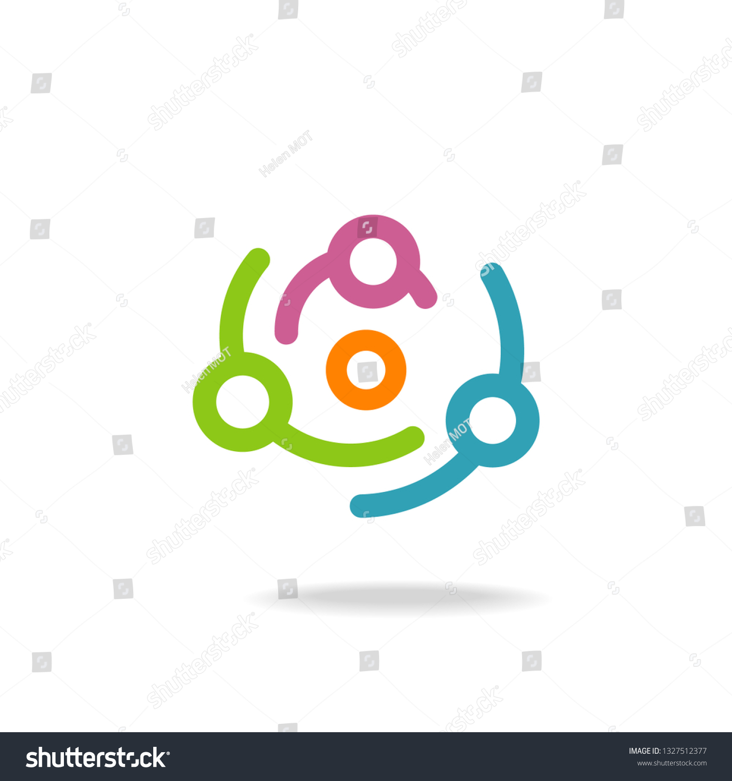 Simple Community Logo Design Vector Image Stock Vector (Royalty Free ...