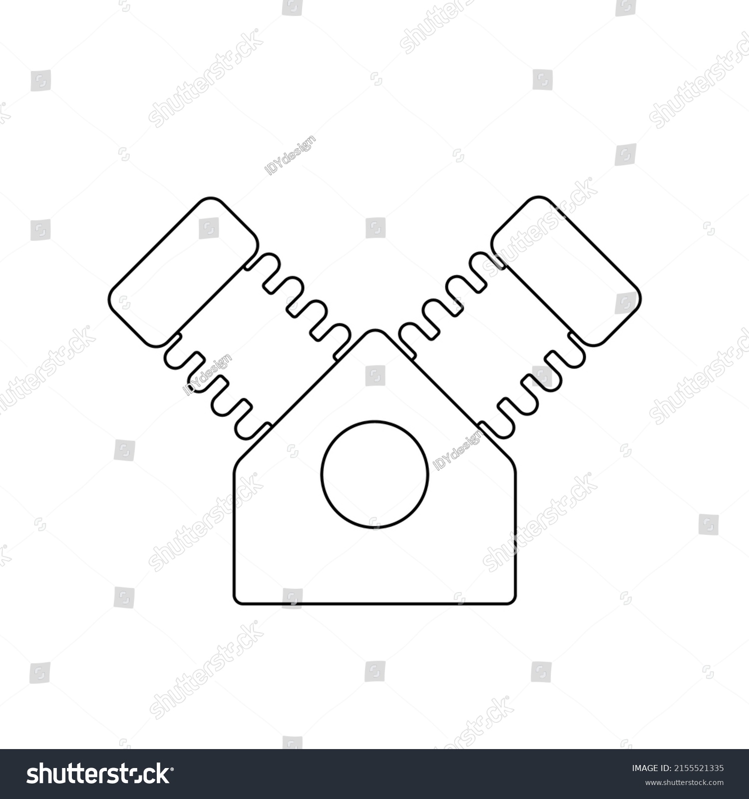 Simple Compressor Icon Illustration Design Stock Vector (Royalty Free ...