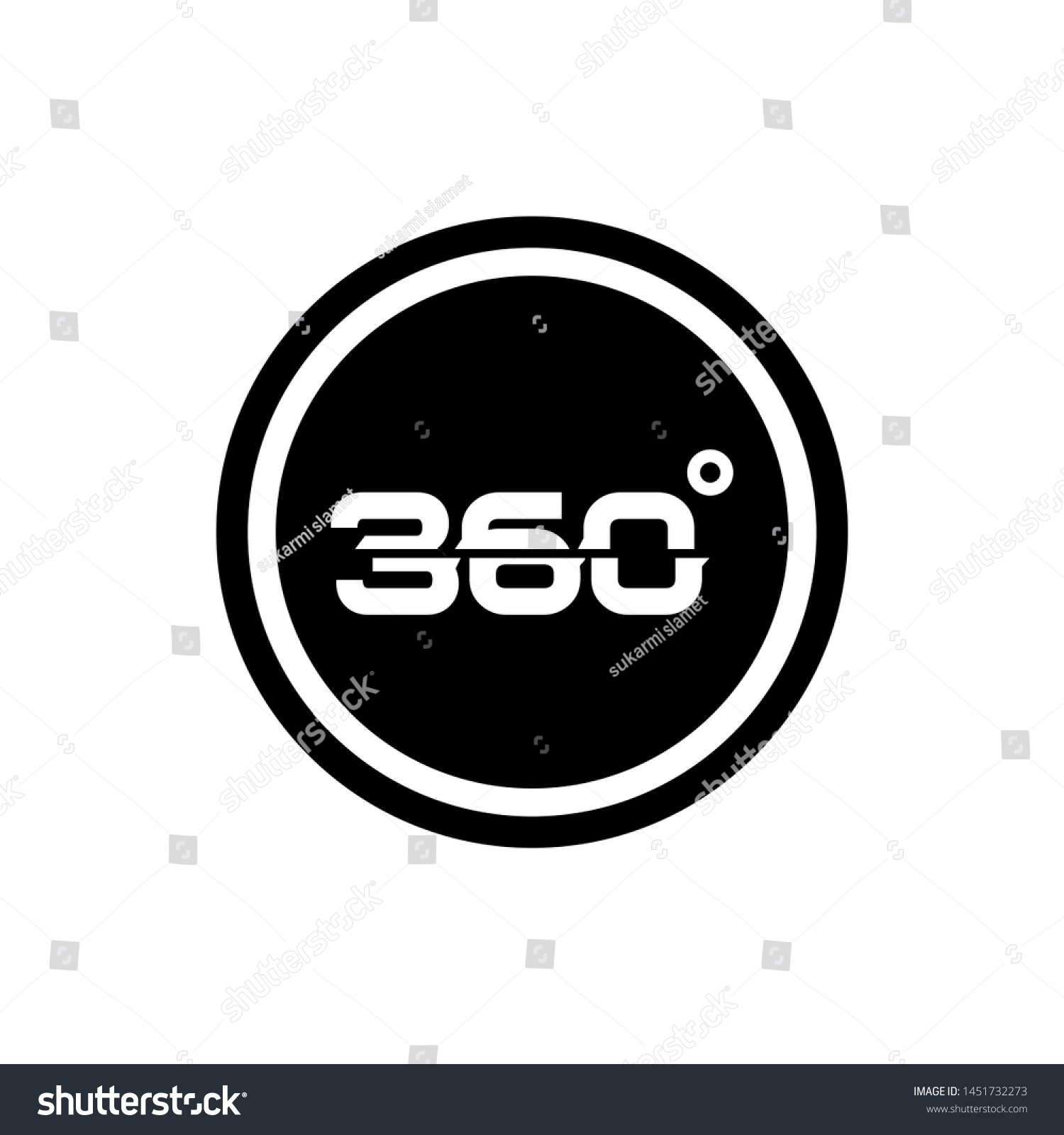 Simple 360 Degree Logo Design Vector Stock Vector (Royalty Free ...