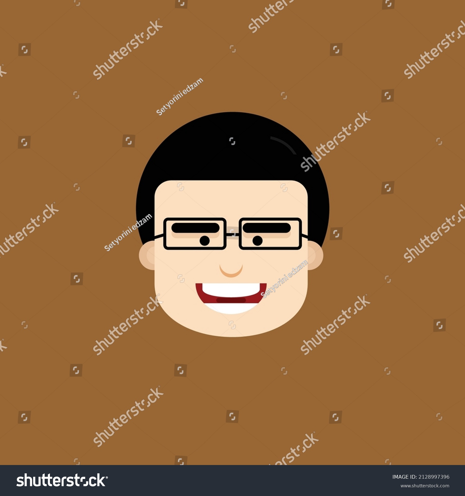 Simple Design Human Facial Expression Vector Stock Vector (Royalty Free ...
