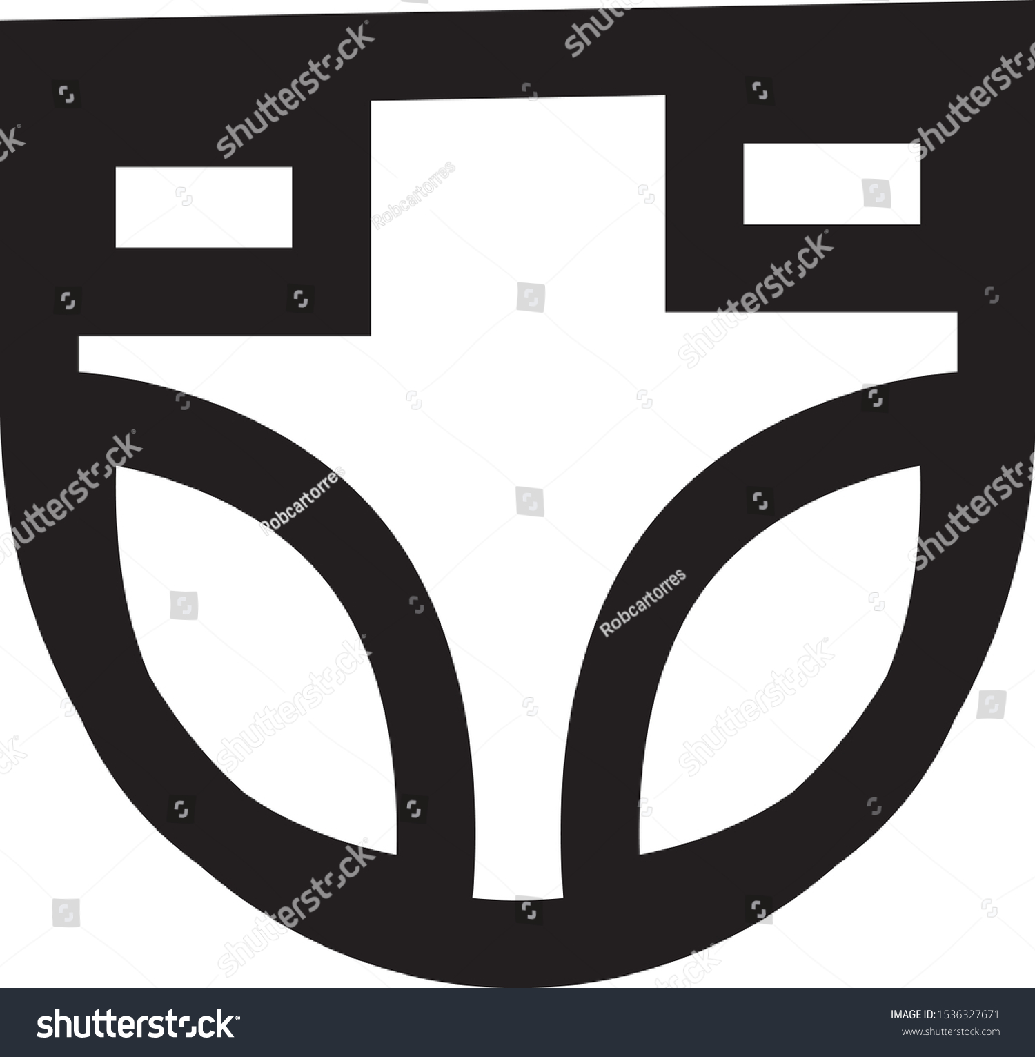 Simple Drawing Vector Baby Diaper Stock Vector (Royalty Free) 1536327671