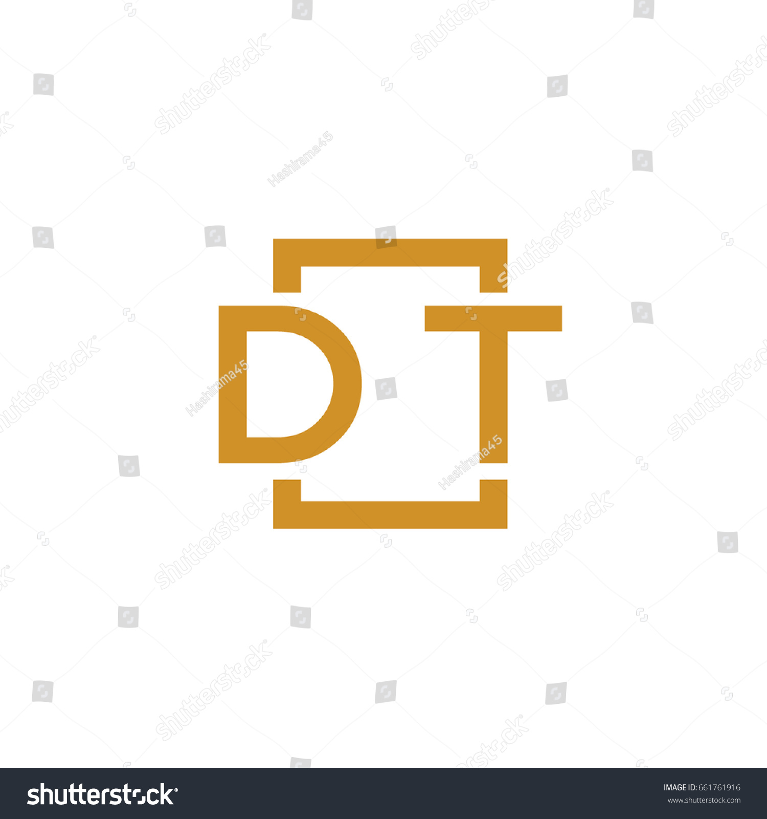 Simple Dt Initial Logo Designs Template Stock Vector (Royalty Free ...