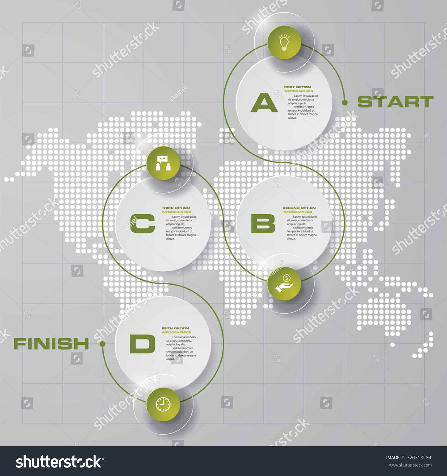 Simpleeditable 4 Steps Chart Diagrams Templategraphic: Vector có sẵn ...