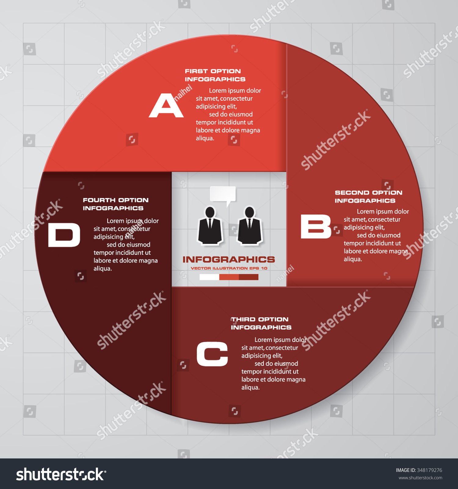 Simpleeditable 4 Steps Chart Diagrams Templategraphic Stock Vector ...