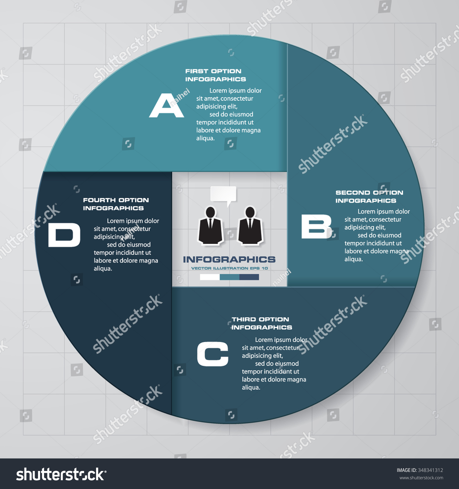 Simpleeditable 4 Steps Chart Diagrams Templategraphic: vector de stock ...