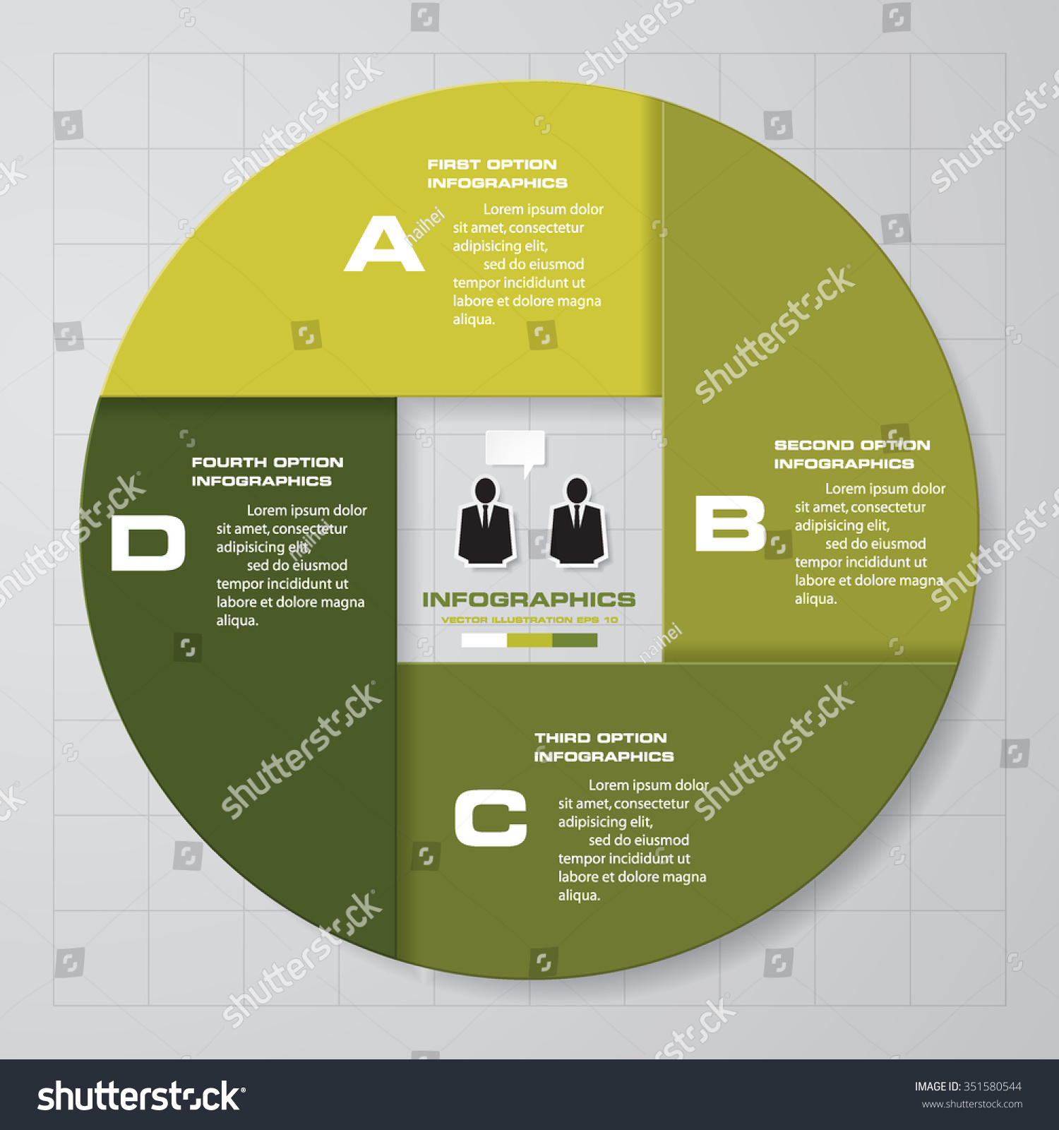 Simpleeditable 4 Steps Chart Diagrams Templategraphic Stock Vector ...