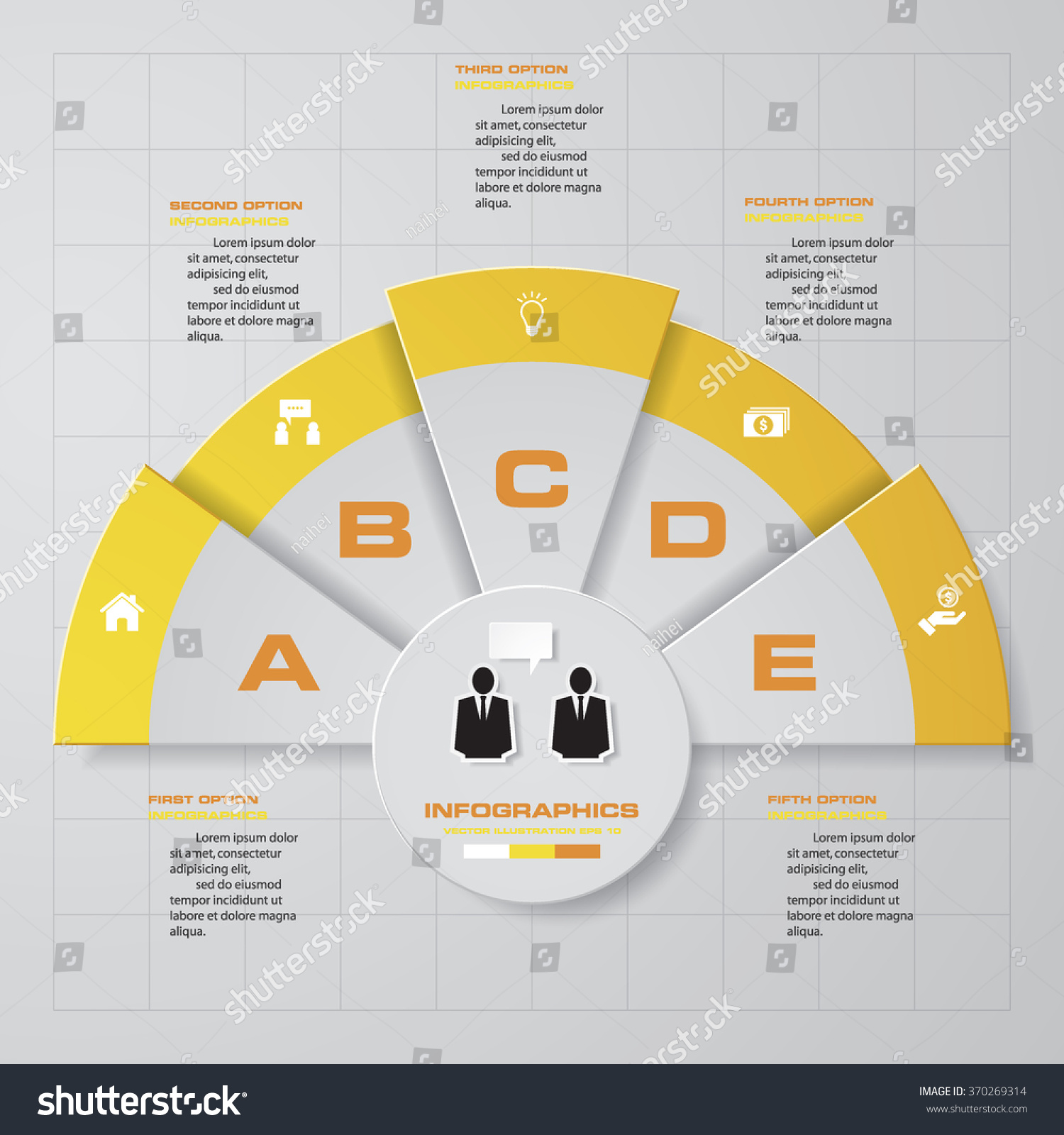 Simpleeditable 5 Steps Chart Diagrams Templategraphic: vetor stock ...