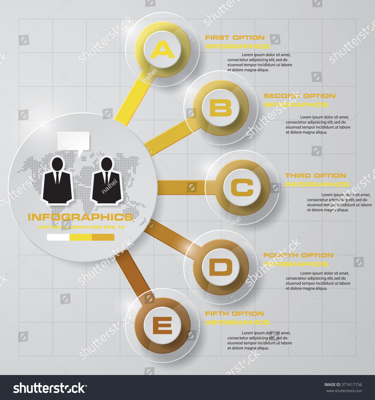 Simpleeditable 5 Steps Chart Diagrams Templategraphic: เวกเตอร์สต็อก ...