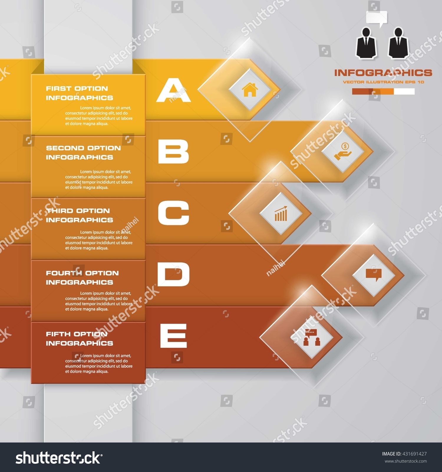 Simpleeditable 5 Steps Chart Diagrams Templategraphic: vetor stock ...