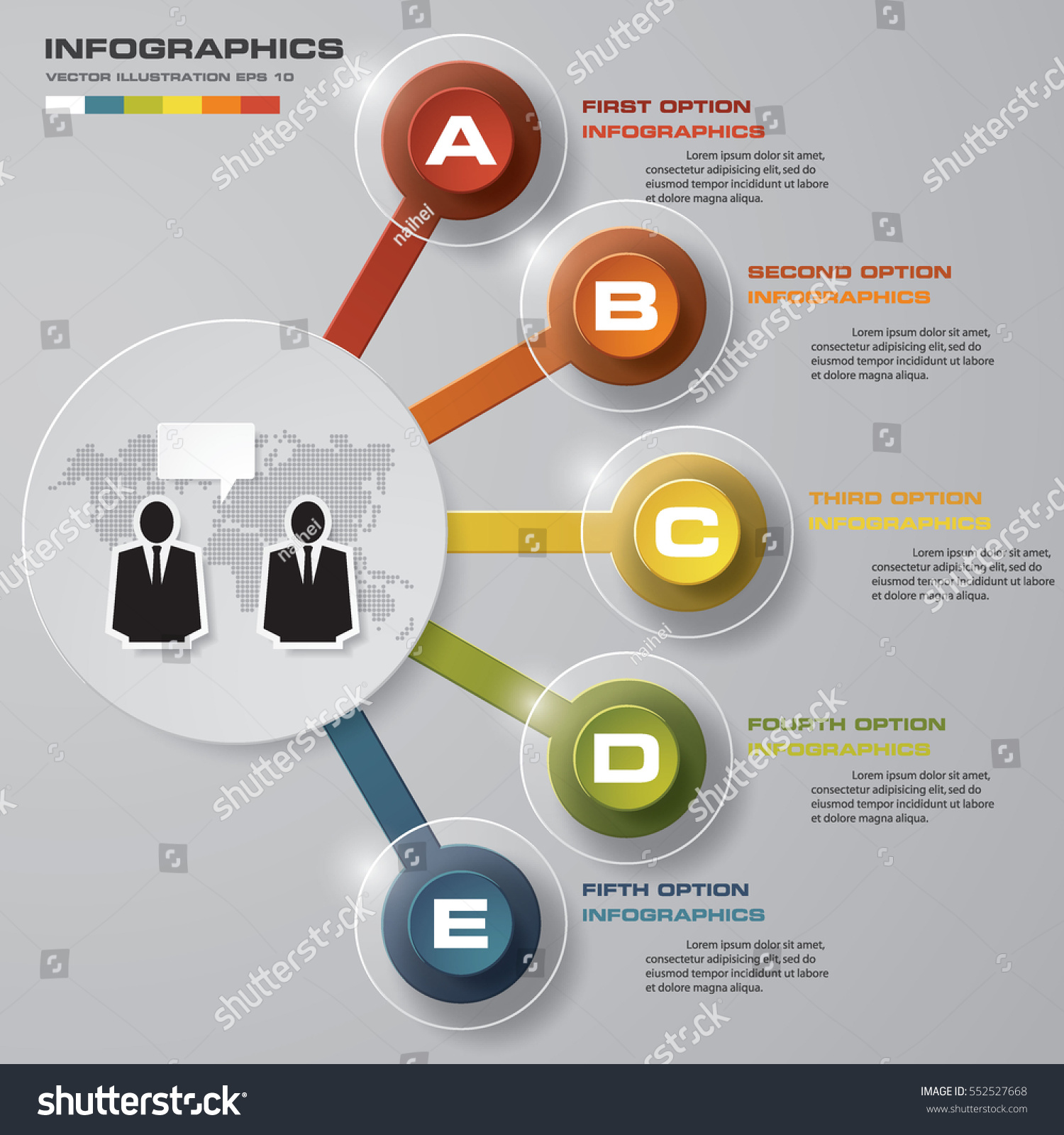 Simpleeditable 5 Steps Chart Diagrams Templategraphic: เวกเตอร์สต็อก ...