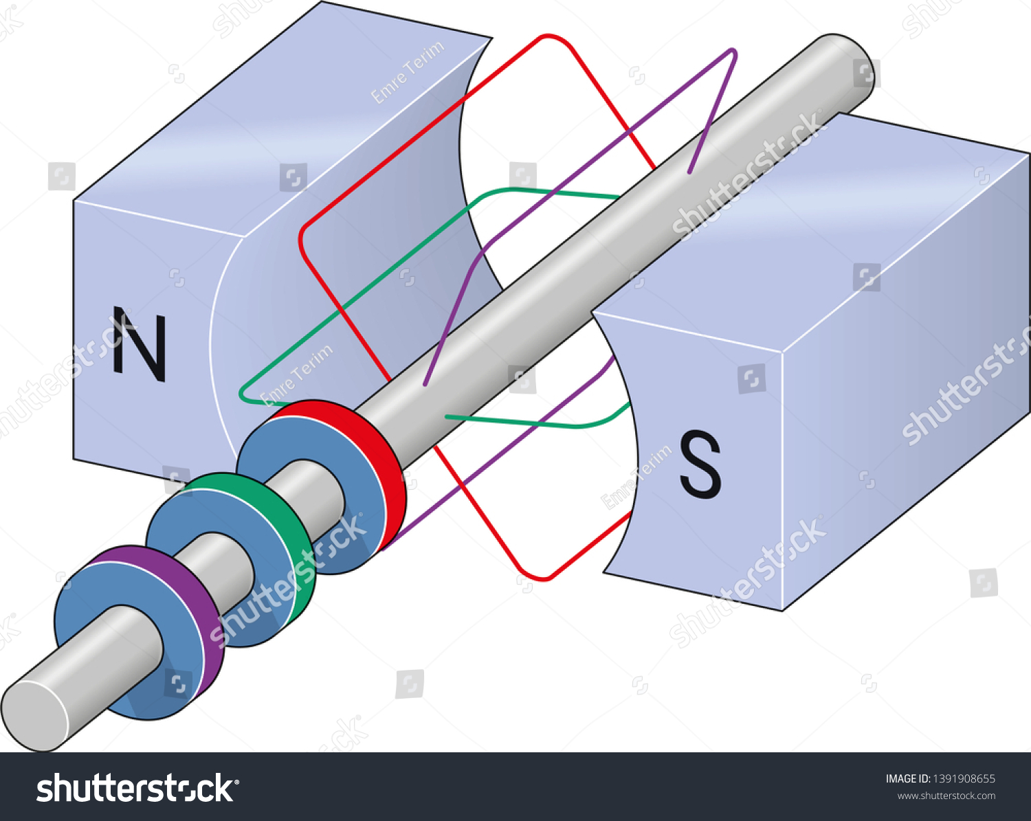 Simple Electric Motor Power Vector: เวกเตอร์สต็อก (ปลอดค่าลิขสิทธิ์ ...