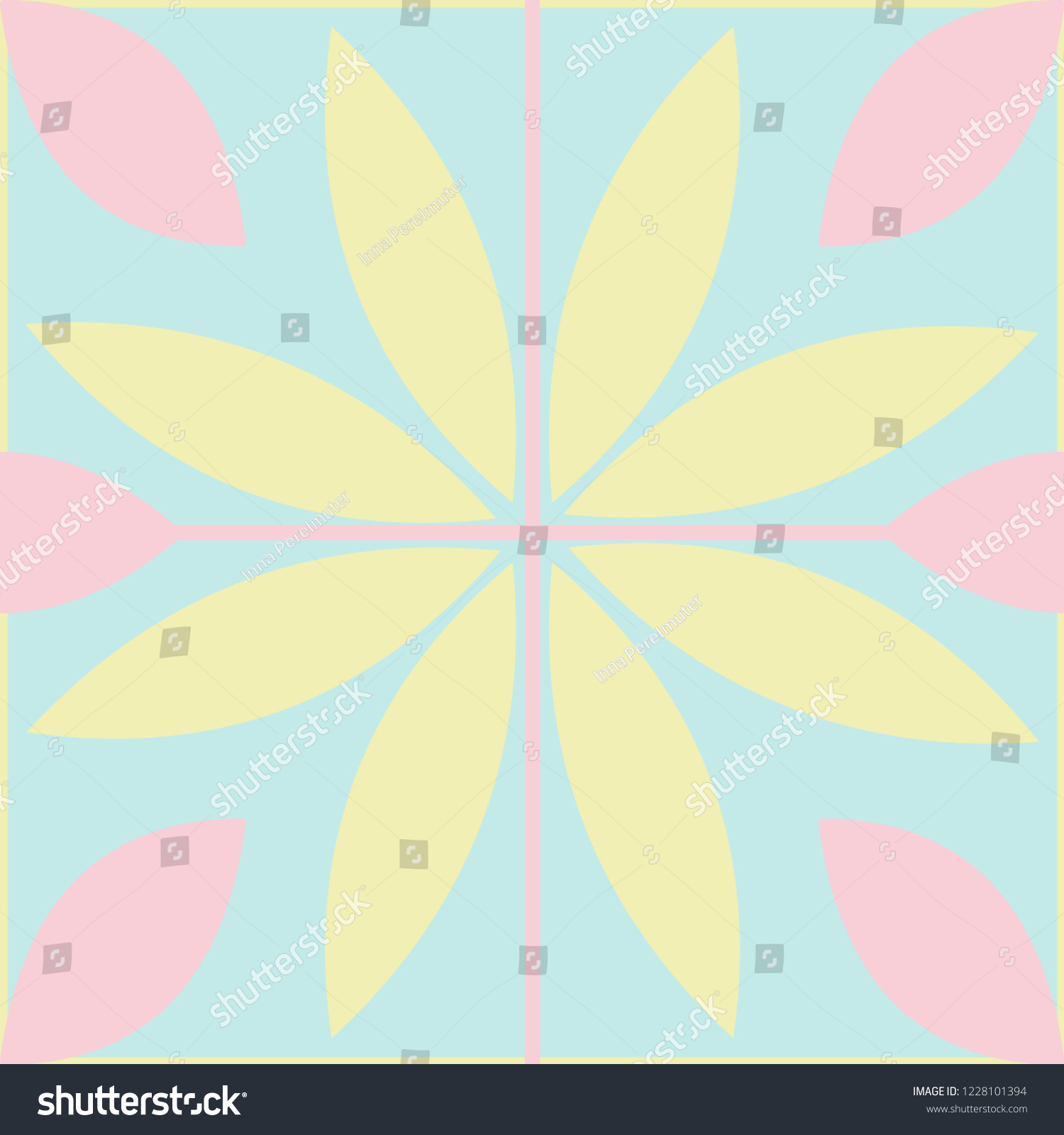 Simple Flowers Tile Seamless Patter Vector Stock Vector (Royalty Free ...