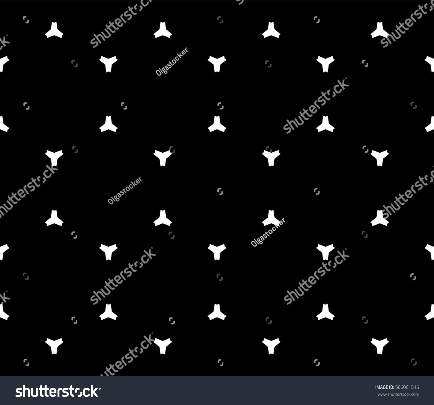 Simple Geometric Seamless Texture Repeat Monochrome Stock Vector ...