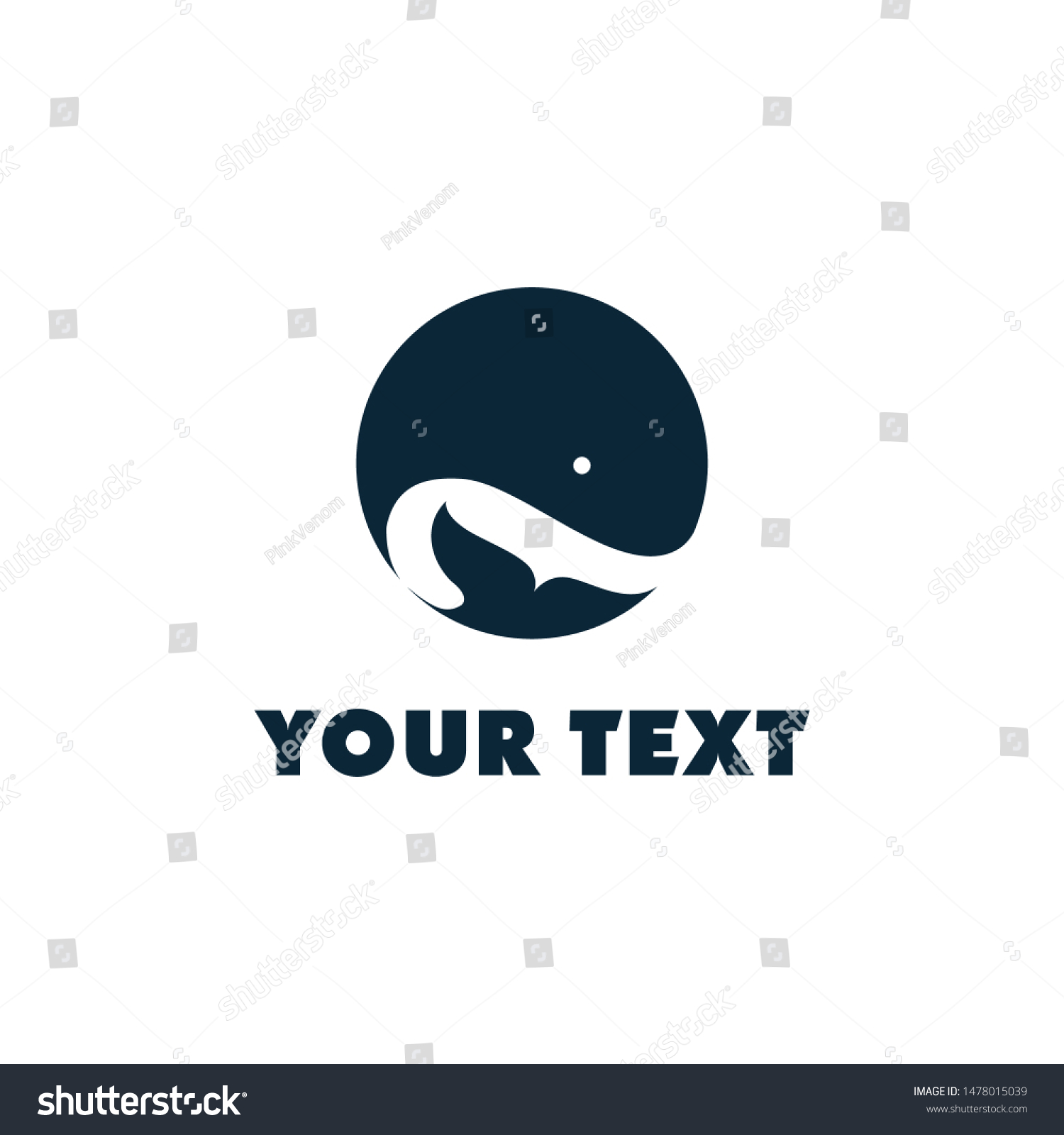 Simple Geometric Whale Logo Design Vector Stock Vector (Royalty Free ...