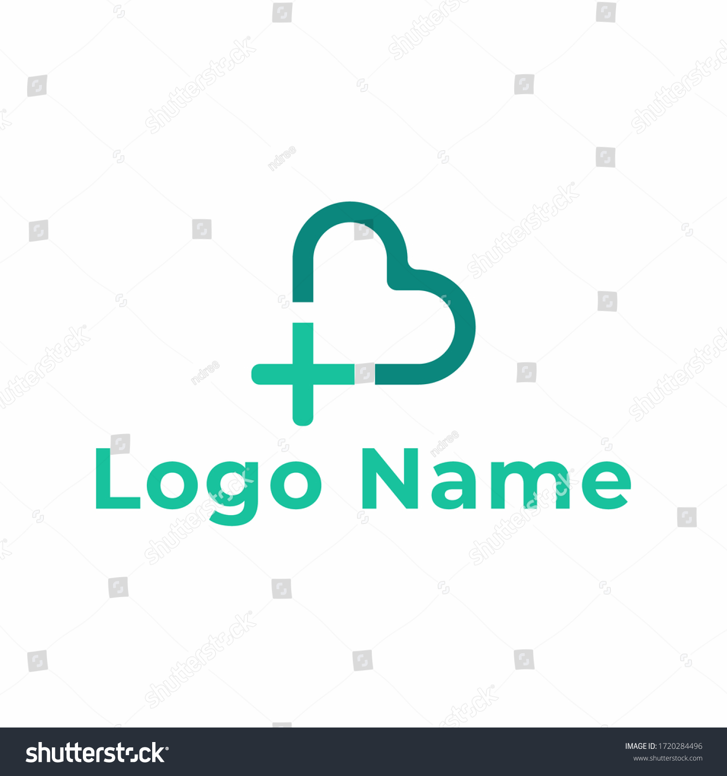Simple Health Logo Template Vector Stock Vector (Royalty Free ...