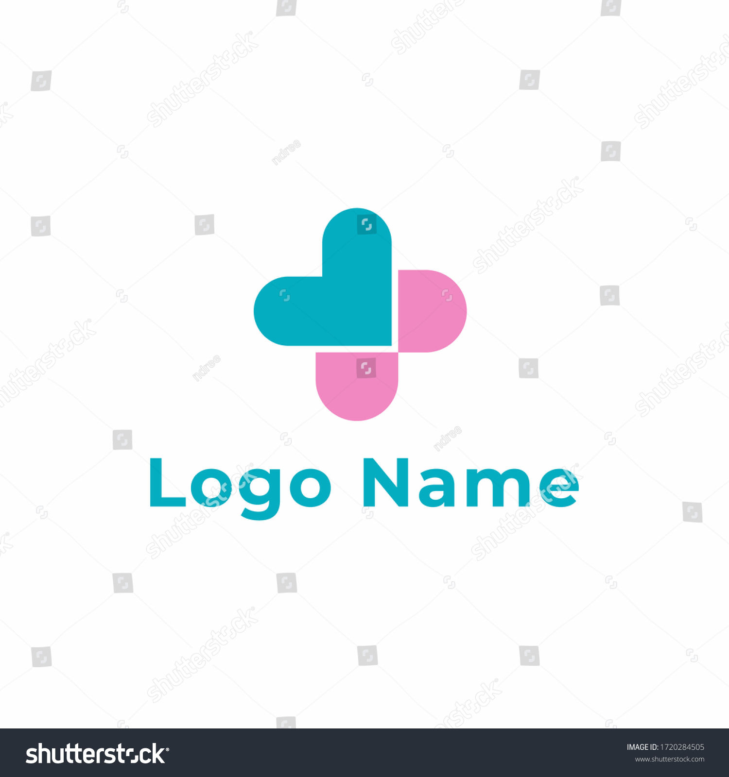 Simple Health Logo Template Vector Stock Vector (Royalty Free ...