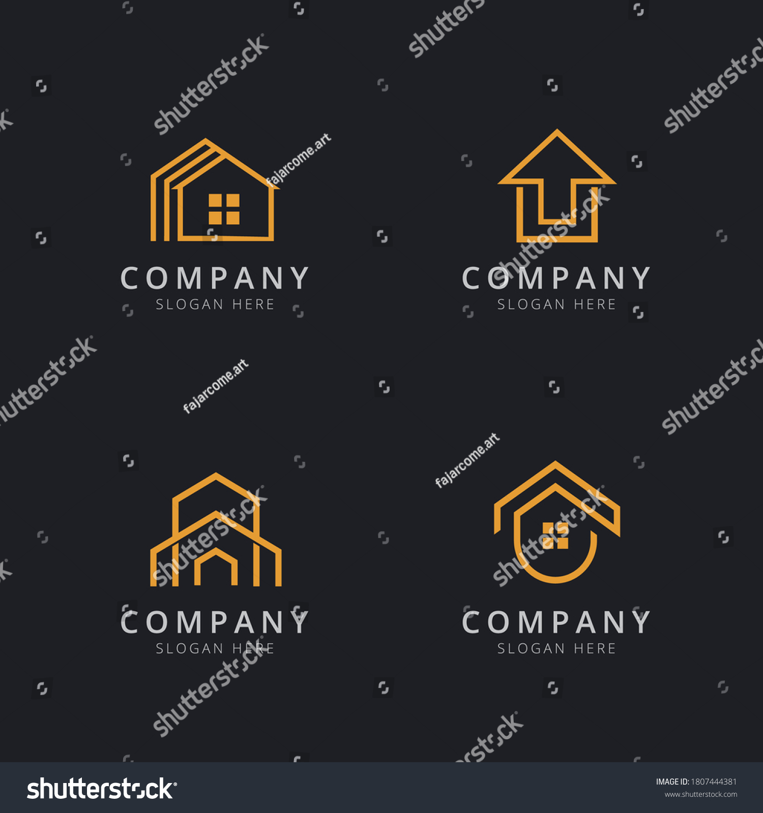 Simple House Logo Template Design Stock Vector (Royalty Free) 1807444381