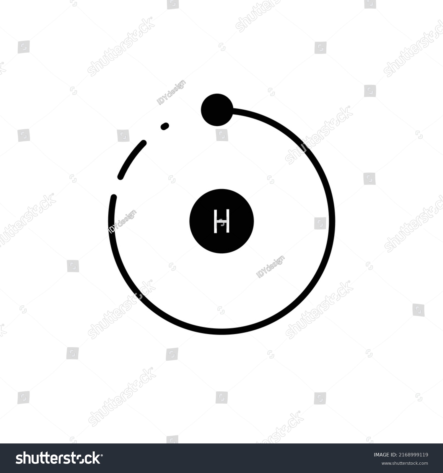 Simple Hydrogen Icon Illustration Design Stock Vector (Royalty Free ...