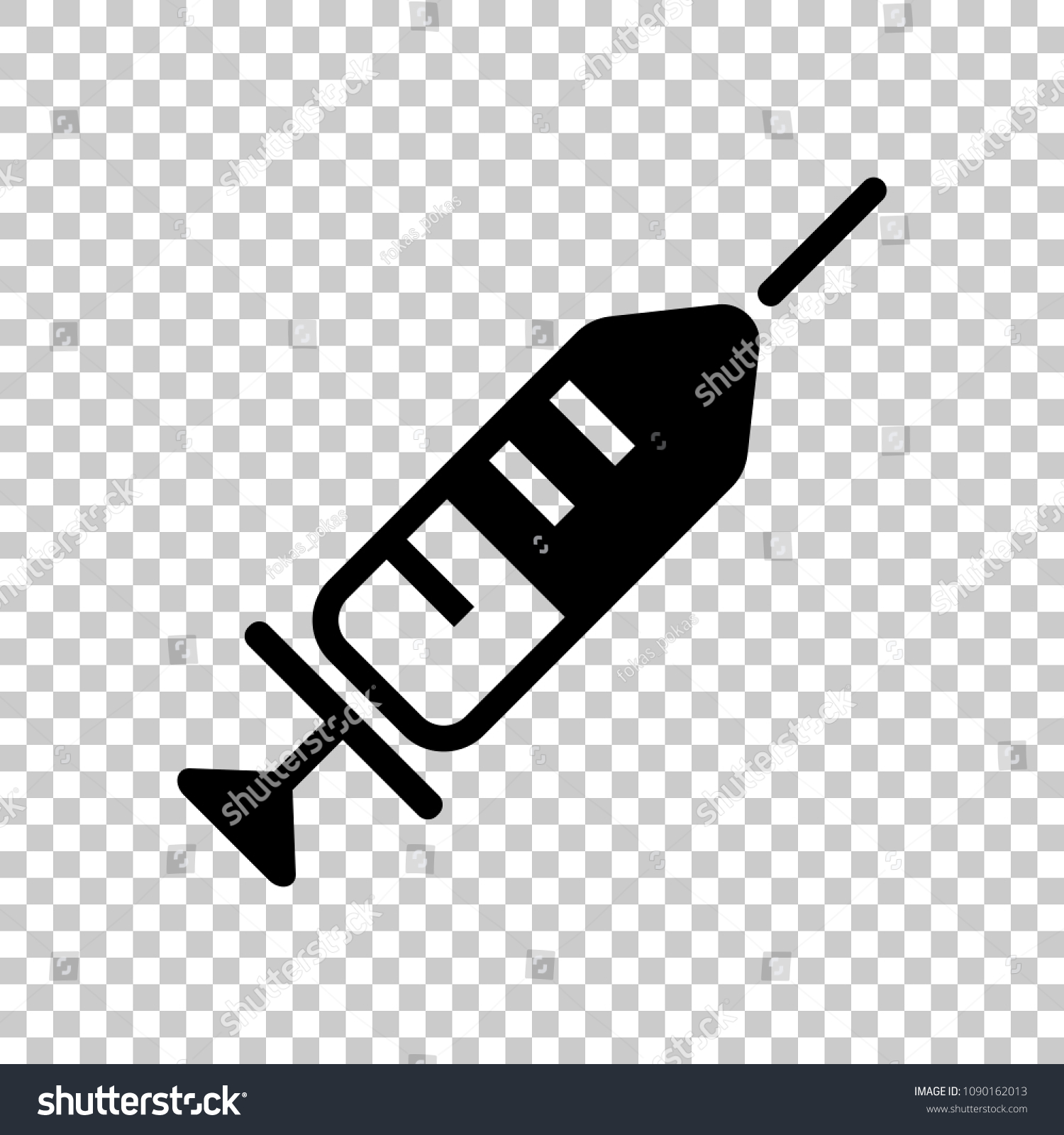 Vektor Stok Simple Injector Icon On Transparent Background (Tanpa ...