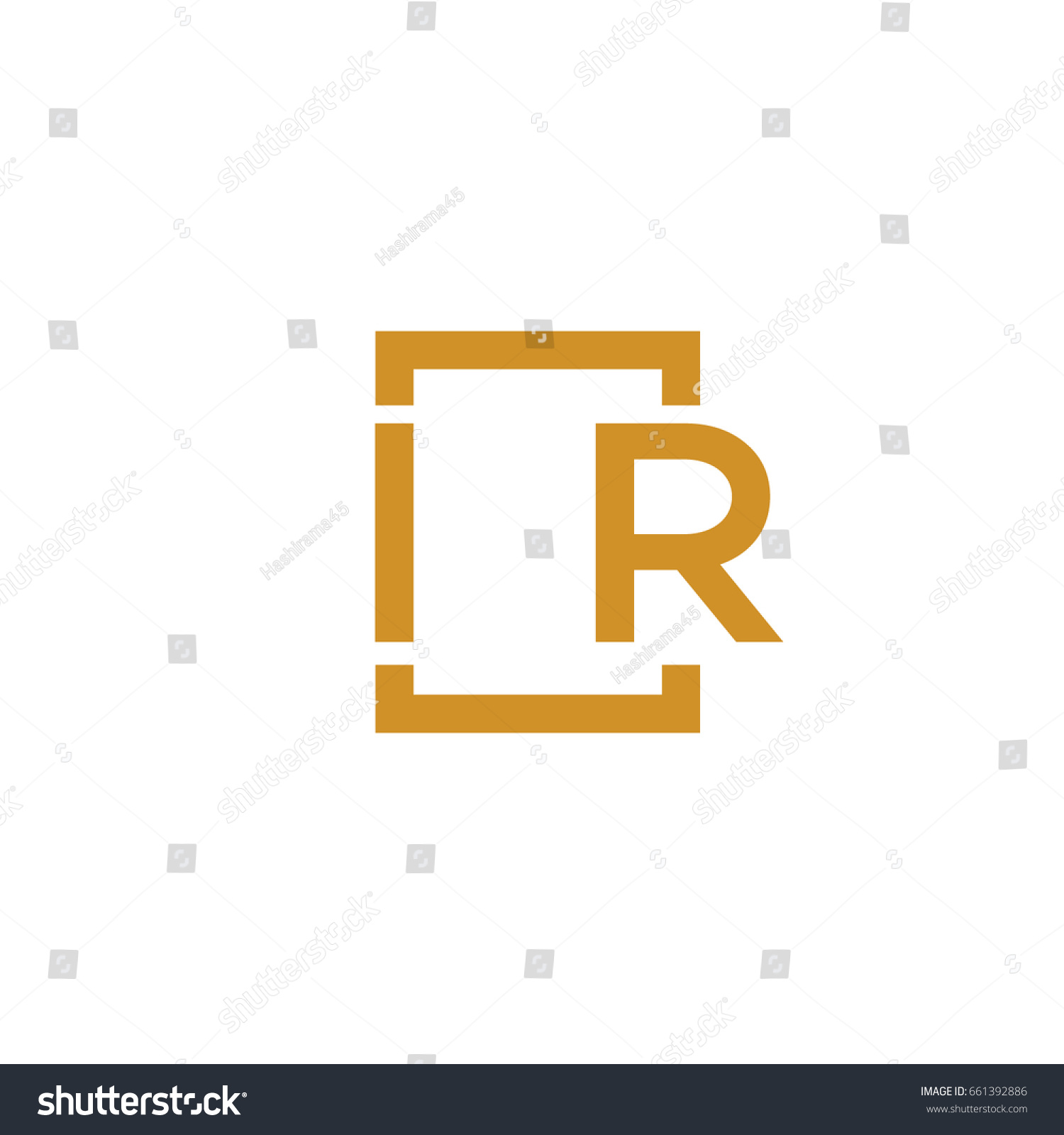 Simple Ir Initial Logo Designs Template Stock Vector (Royalty Free ...