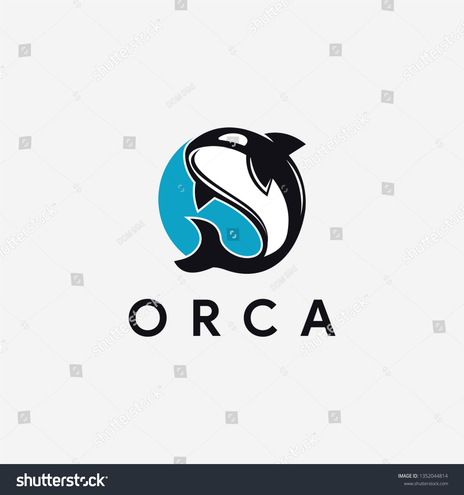 Simple Jumping Orca Logo Icon Vector Stock Vector (Royalty Free ...