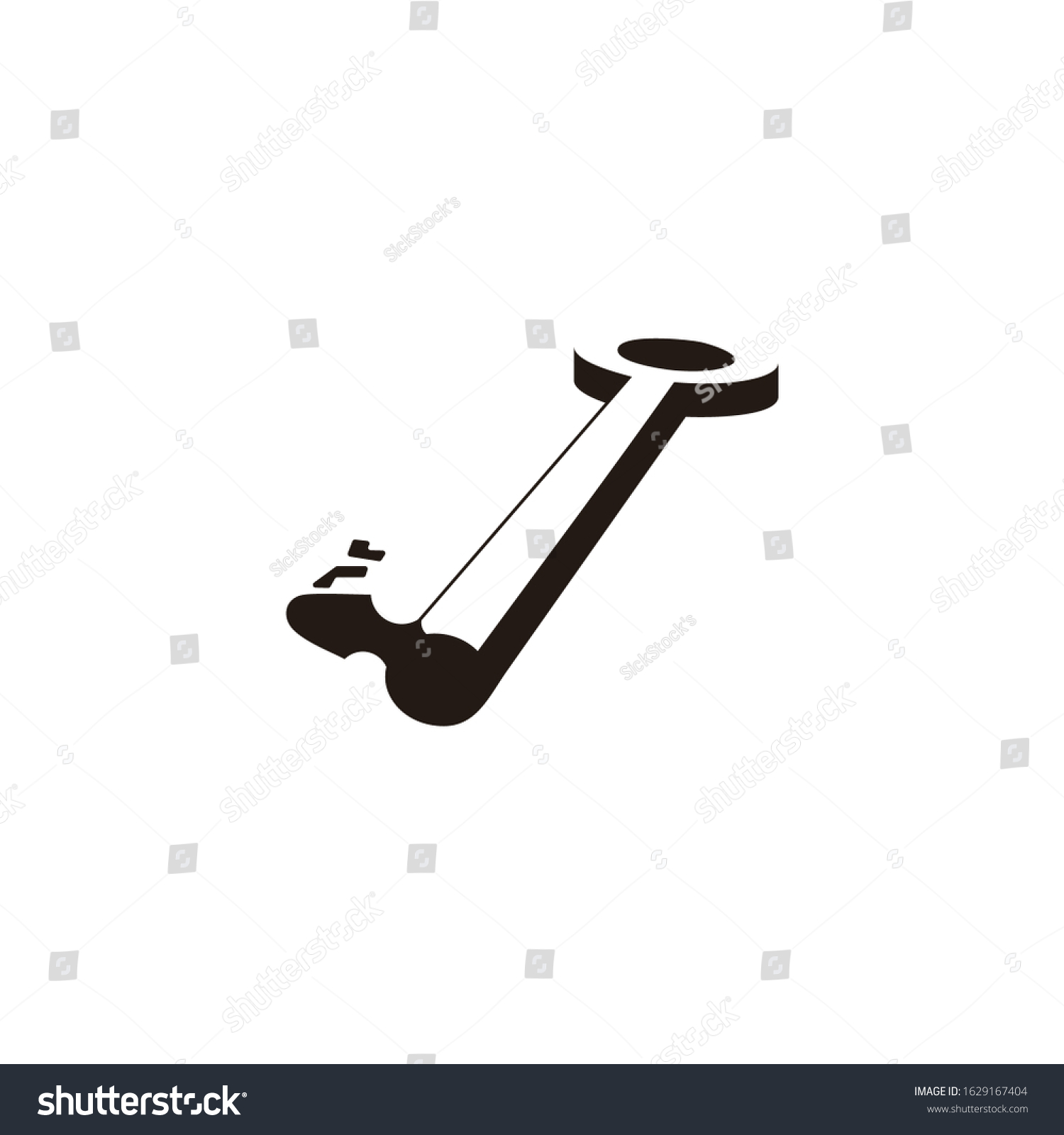 Simple Key Symbol 3d Negative Space Stock Vector (Royalty Free ...