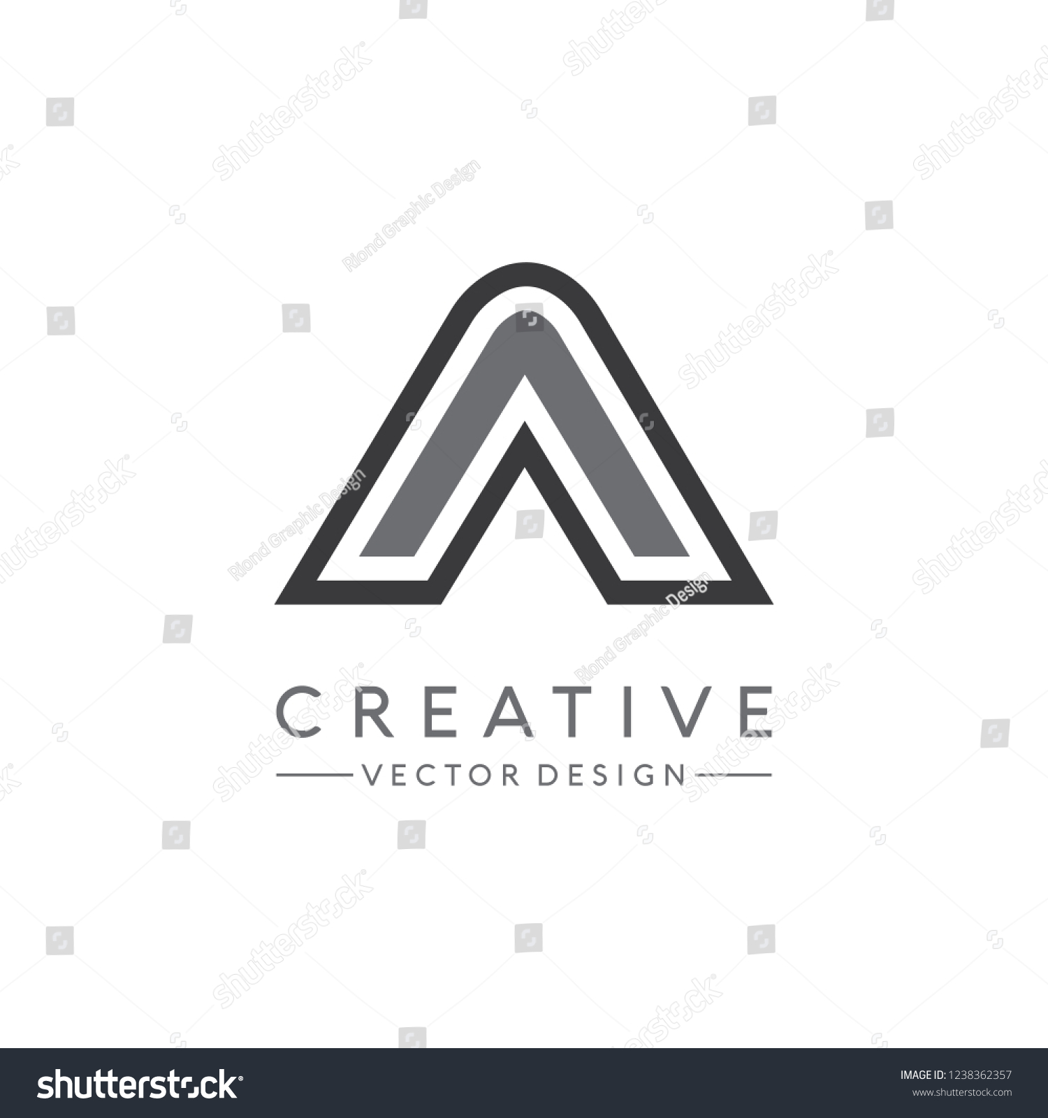 Simple Letter Logo Design Vector Stock Vector (Royalty Free) 1238362357