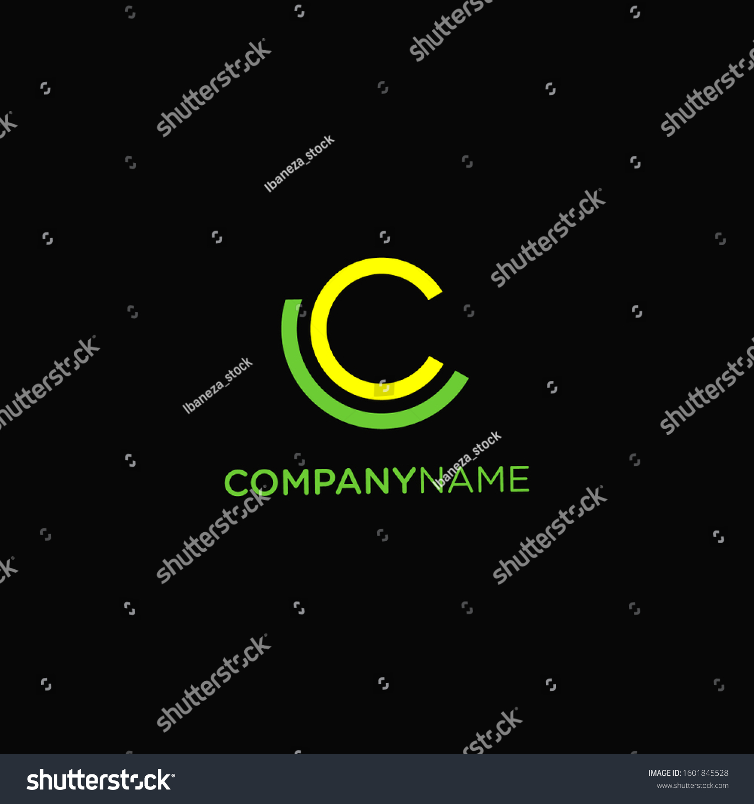 Simple Letter C C Logo Vector Stock Vector (Royalty Free) 1601845528 ...
