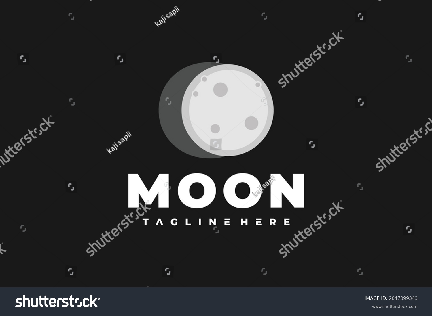 Simple Letter C Moon Logo Stock Vector (Royalty Free) 2047099343 ...