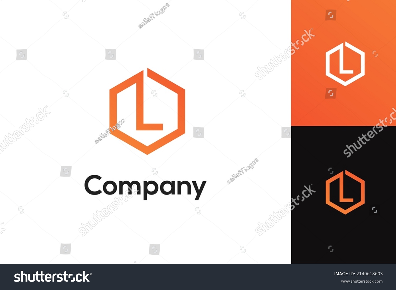 Simple Letter L Hexagon Logo Stock Vector (Royalty Free) 2140618603 ...